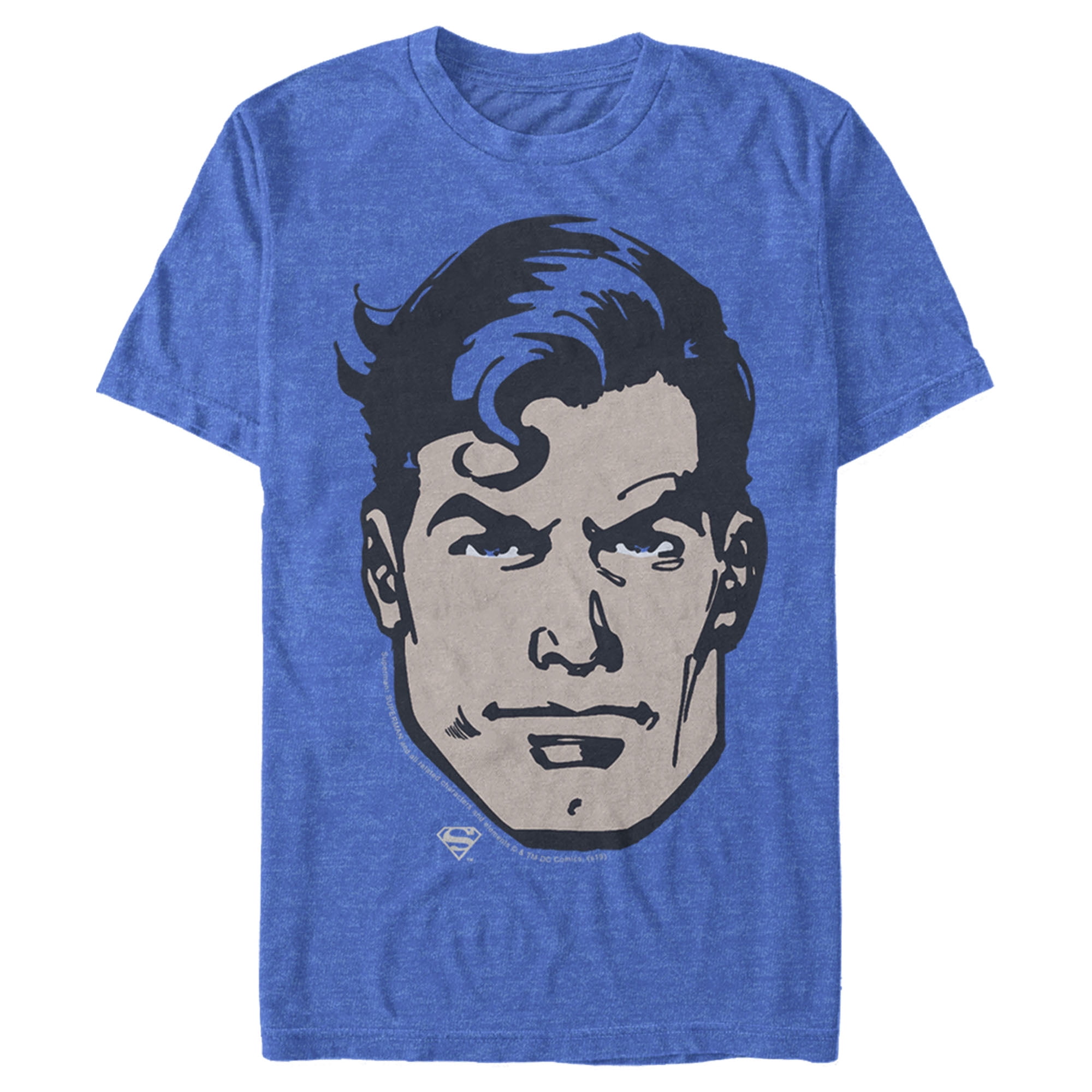 Men's Superman Classic Clark Kent Portrait Graphic Tee Royal Blue ...