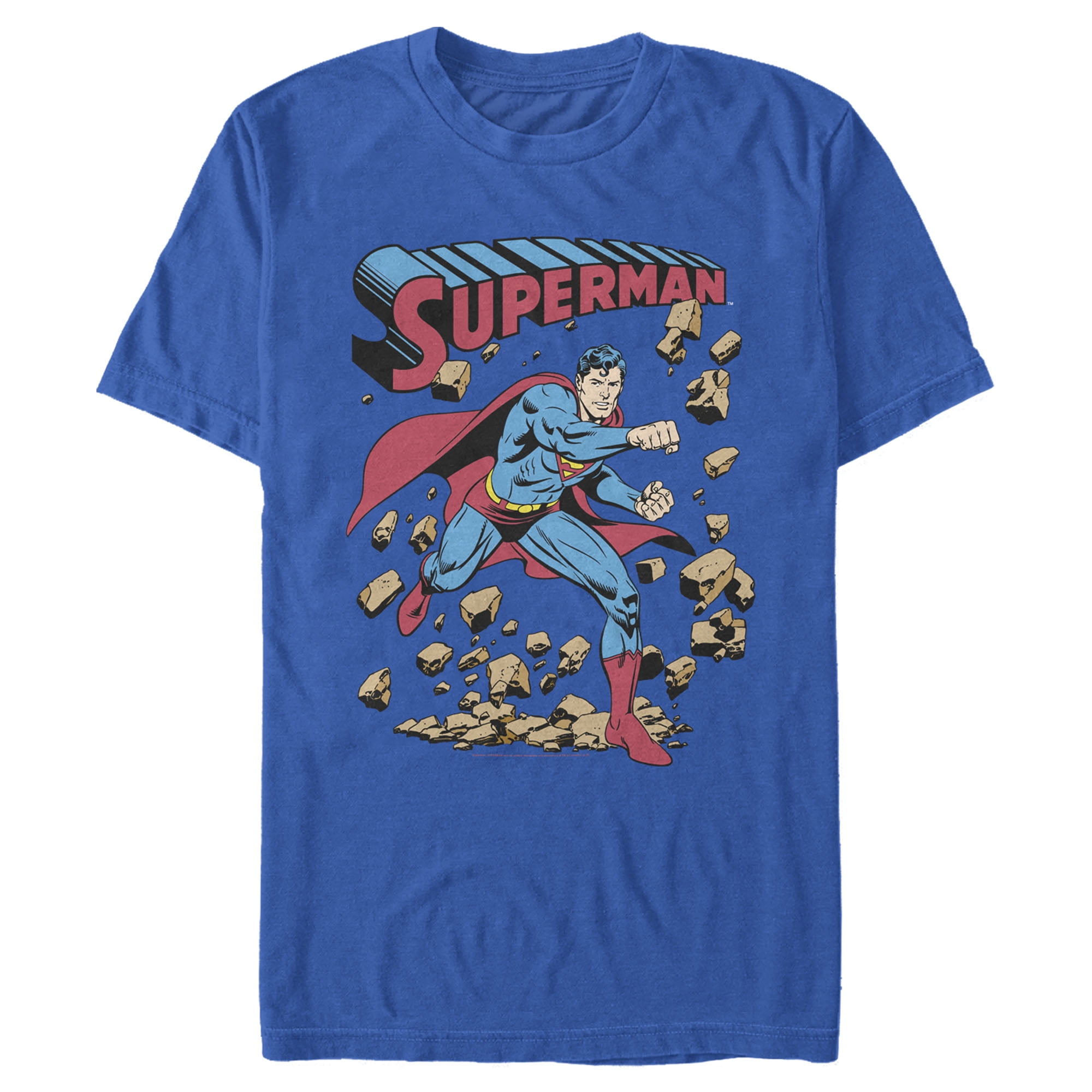Men's Superman Hero Break Barriers Graphic Tee Royal Blue X Large ...
