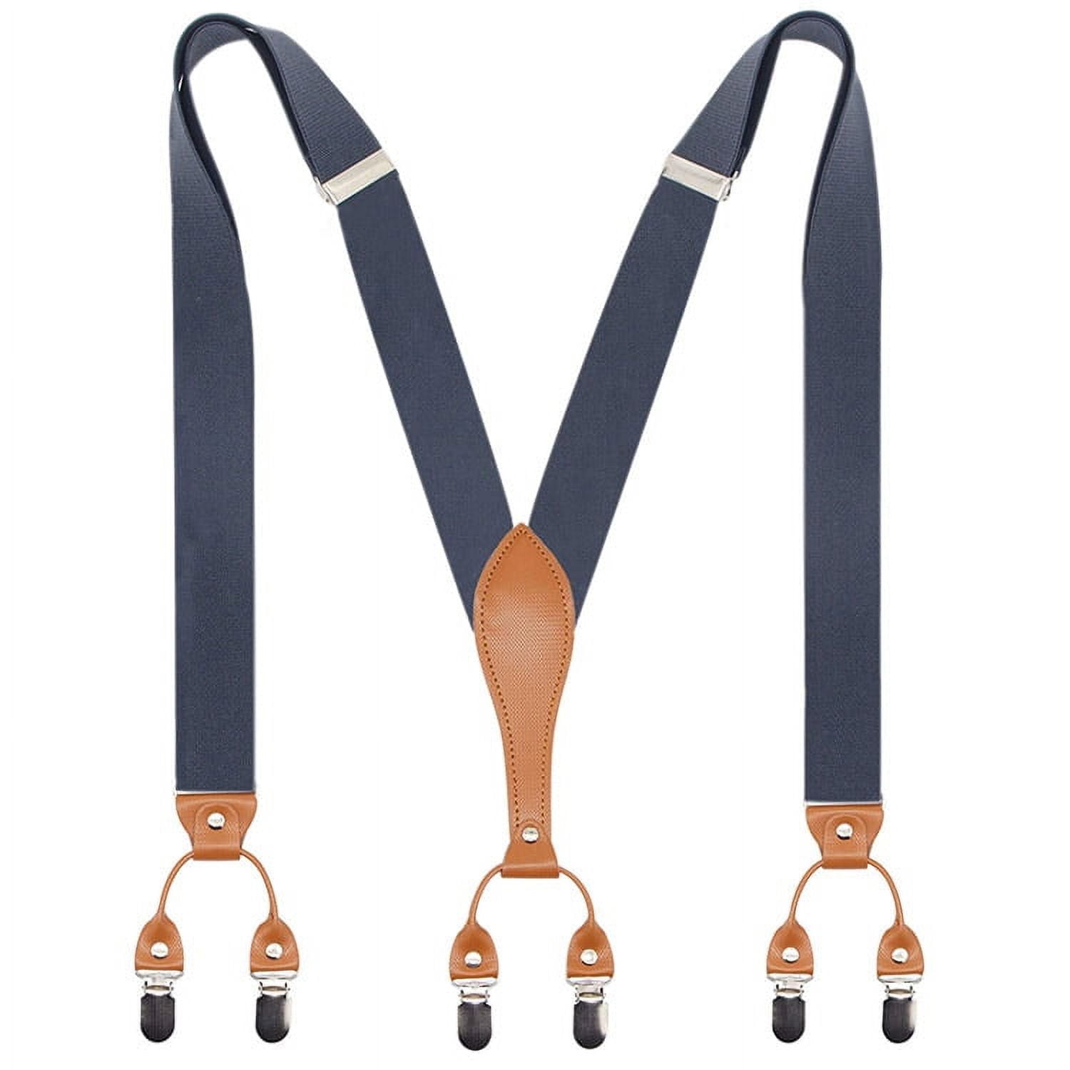 Men's Suspender Heavy Duty Utility Clips Belt Clip-on Suspender ...