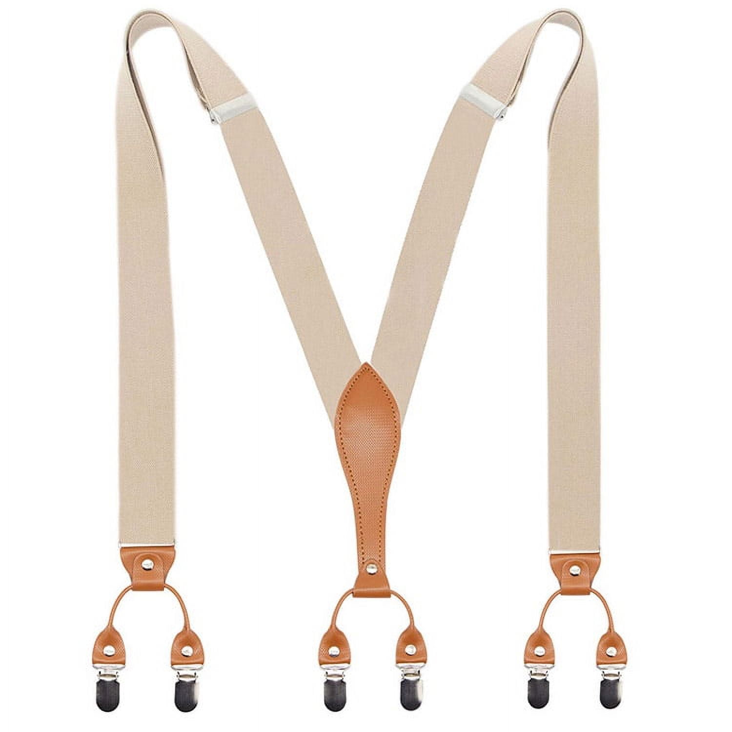 Men's Suspender Heavy Duty Utility Clips Belt Clip-on Suspender ...