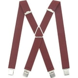 Men’s Suspender X-shape Wide Adjustable Strong Clips Braces Heavy Duty ...