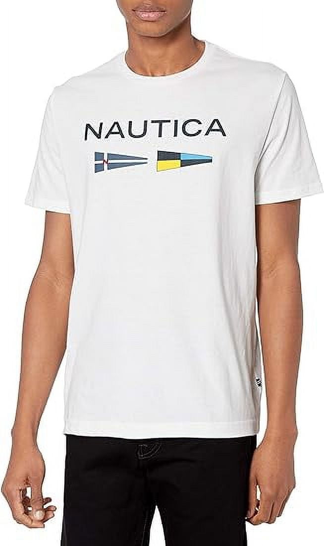 Men's Sustainably Crafted Logo Signal Flag Graphic T-Shirt - Walmart.com