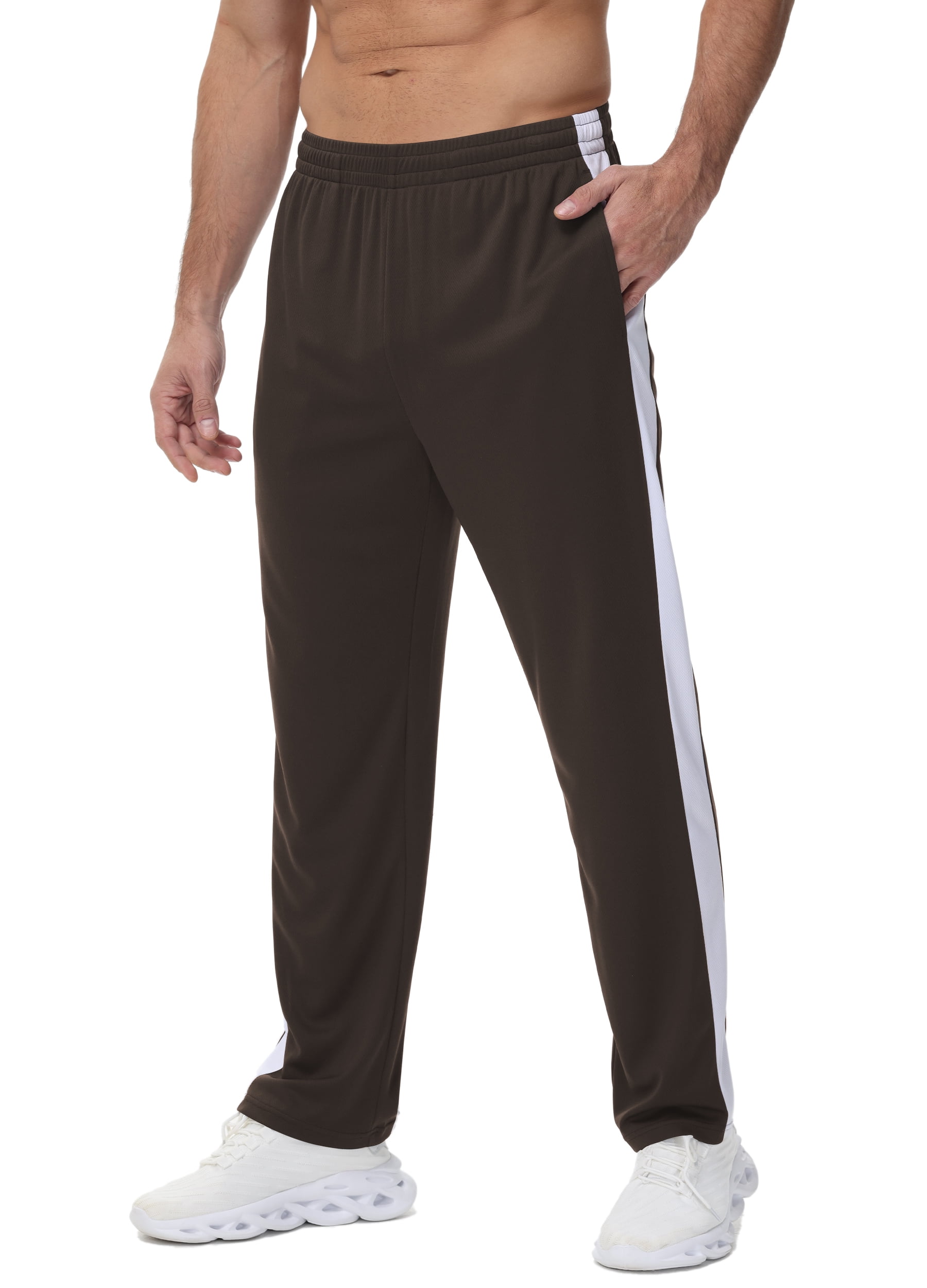 Men's Sweatpants Athletic Lounge Pants Open Bottom Casual Jersey Pants ...