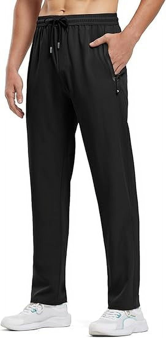 Men's Sweatpants Athletic Pants with Zipper Pockets Lightweight Hiking ...