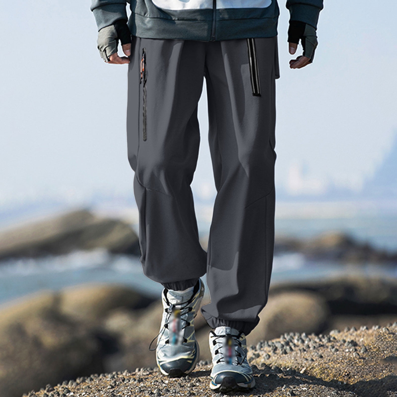 Men's Sweatpants Elastic Waist Straight Leg Lightweight Joggers Mens ...