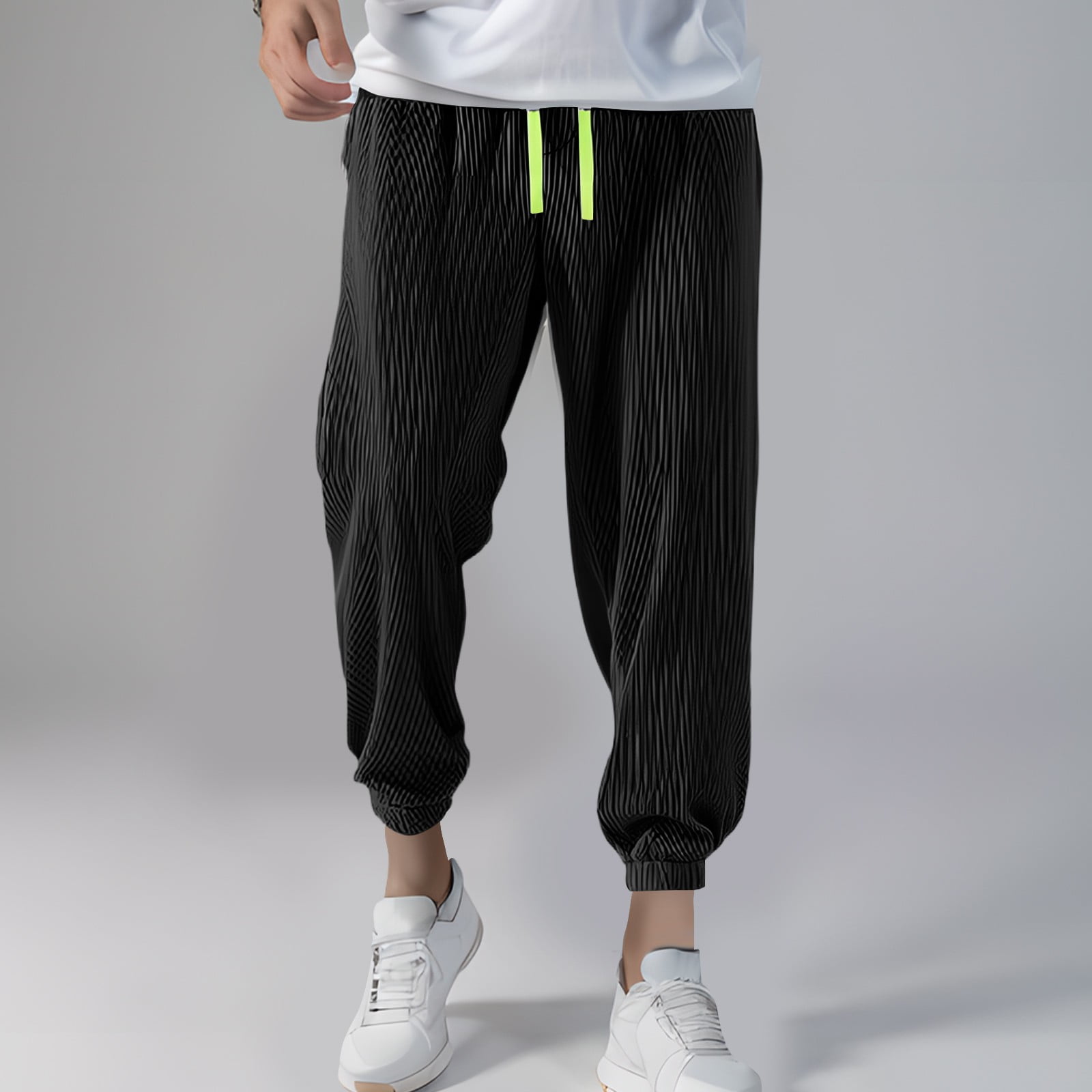Men's Sweatpants with Pockets Under $10 Elastic Waist Jogger Pants for ...