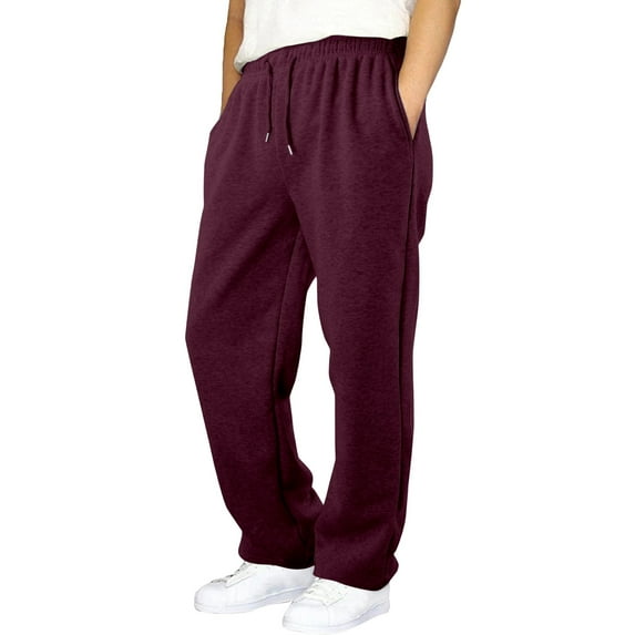 Men's Sweatpants with Pockets Mens Pants Relaxed Fit Elastic Waist ...