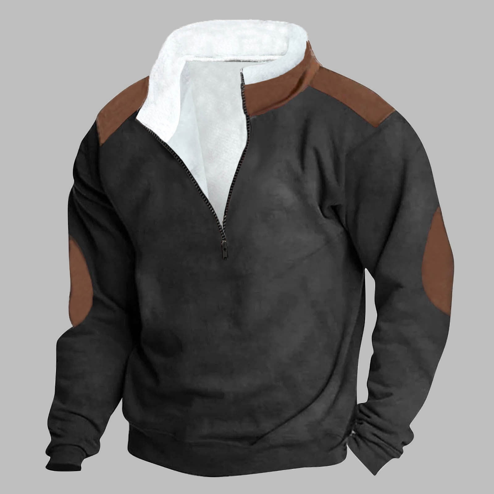 Men's Sweatshirts Long Sleeve Tops 1/4 Zip Sweater Pullover Sweaters ...