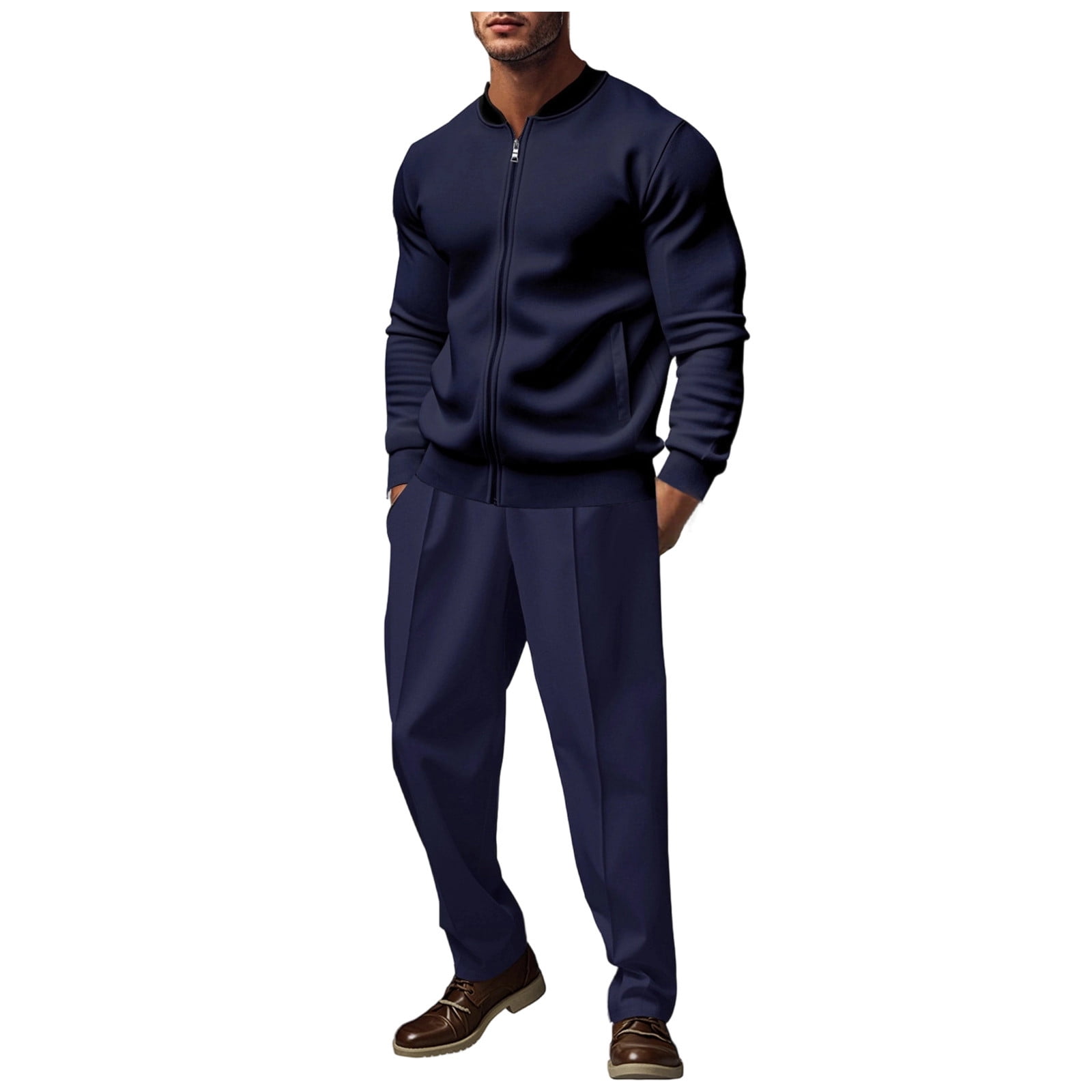 Men's Sweatsuits 2 Piece Athletic Full Zip Tracksuit Jogging Set ...
