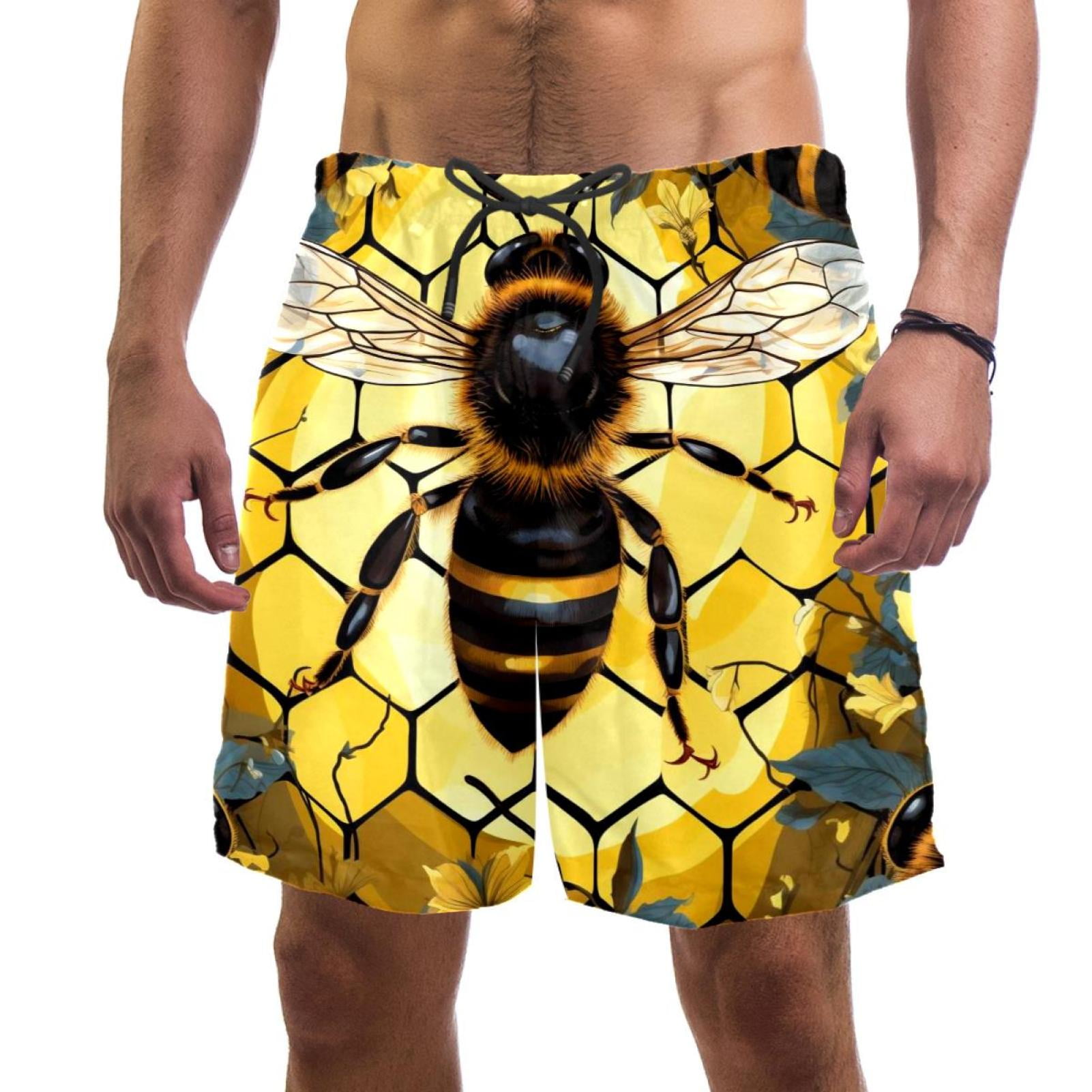 Mens Swim Beach Trunks Quick Dry Surfing Board Short With Pockets