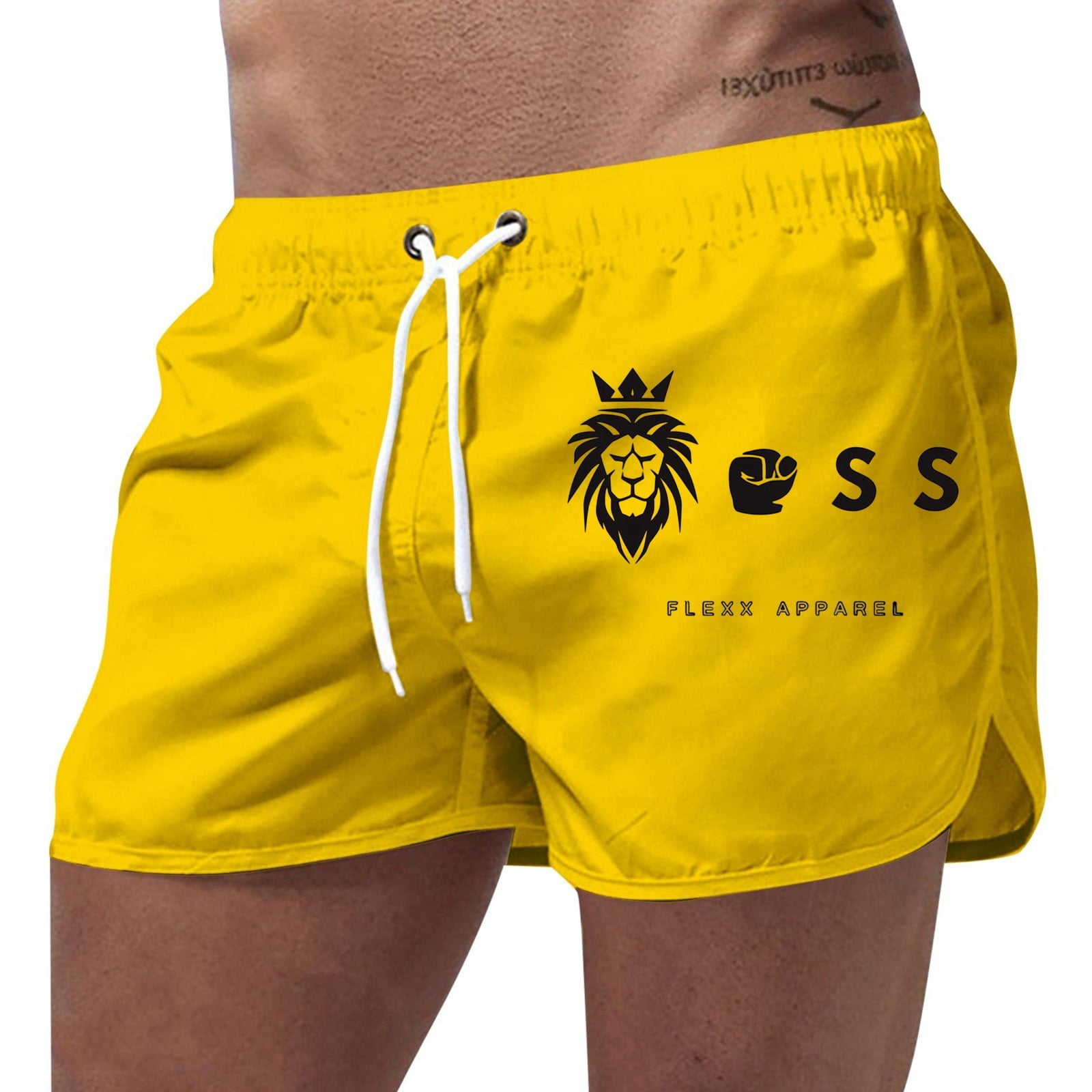 Men's Swim Trunks 3 Inch Board Shorts for Surfing Beach Volleyball ...