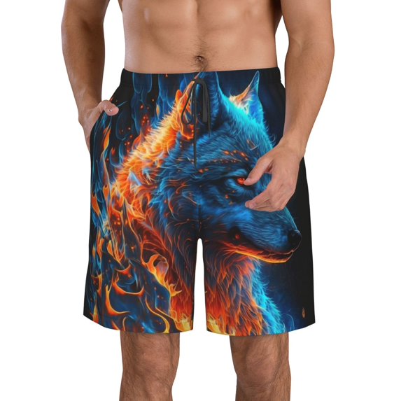 Men's Swim Trunks Bathing Suit Swimsuits Beach Shorts Swimwear,Blue ...