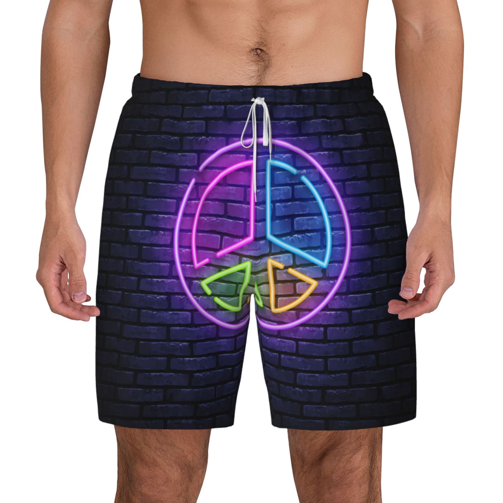 Men's Swim Trunks Beach Board Shorts Bathing Suits 3D Swimsuit Vintage ...
