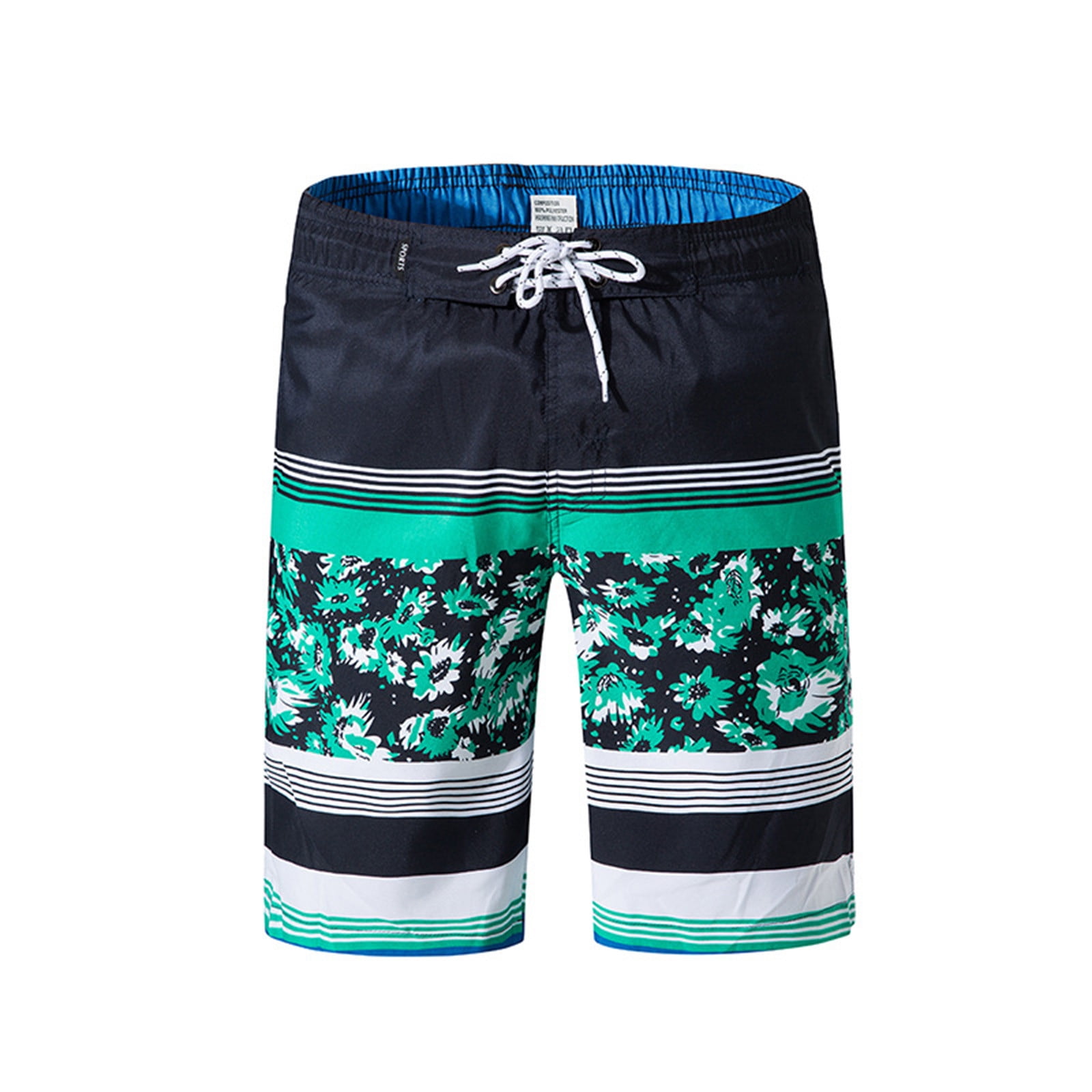 Men's Swim Trunks Beach Shorts Quick Dry Drawcord Swimming Surfing ...
