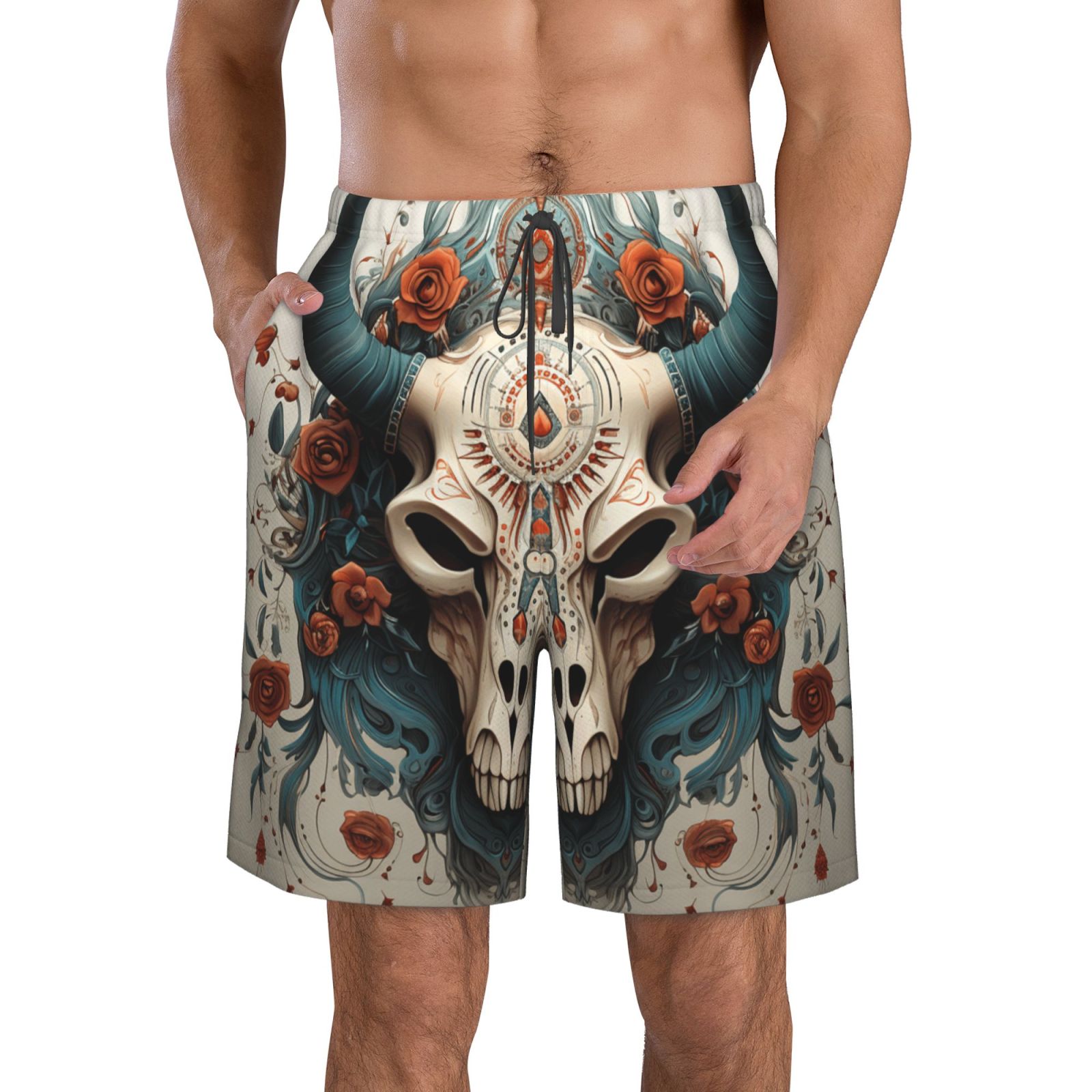 Men's Swim Trunks Beach Surf Board Shorts Swimwear Bathing Suits,Bull ...