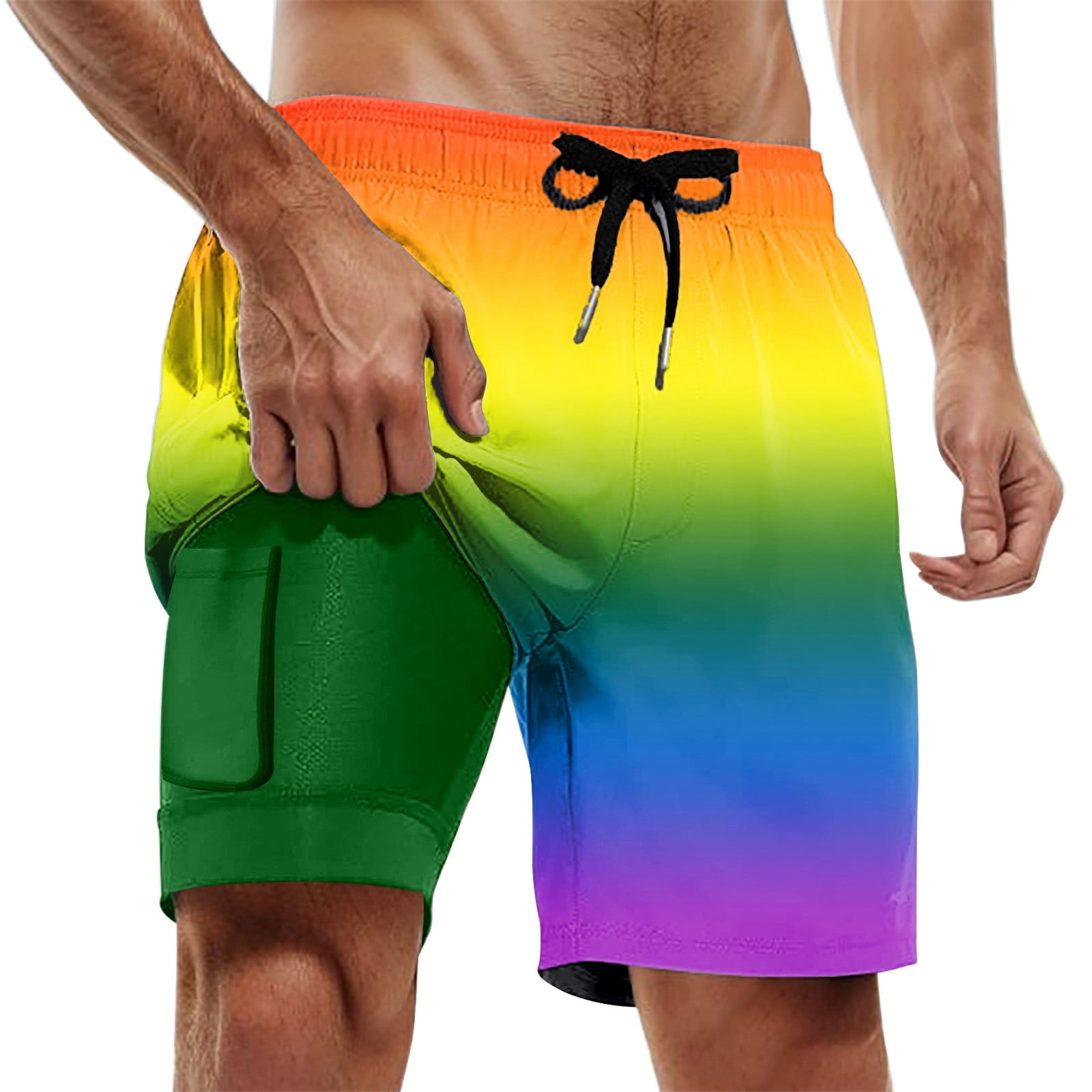 Men's Swim Trunks Comfortable Compression Liner Board Shorts ...