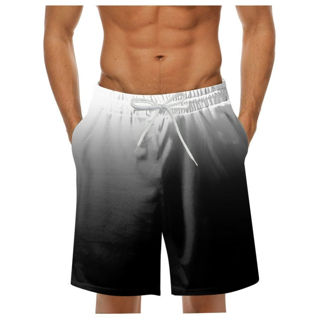 Mens Xxl Swim Trunks With Pockets Drawstring Relaxed Fit For Summer Beach