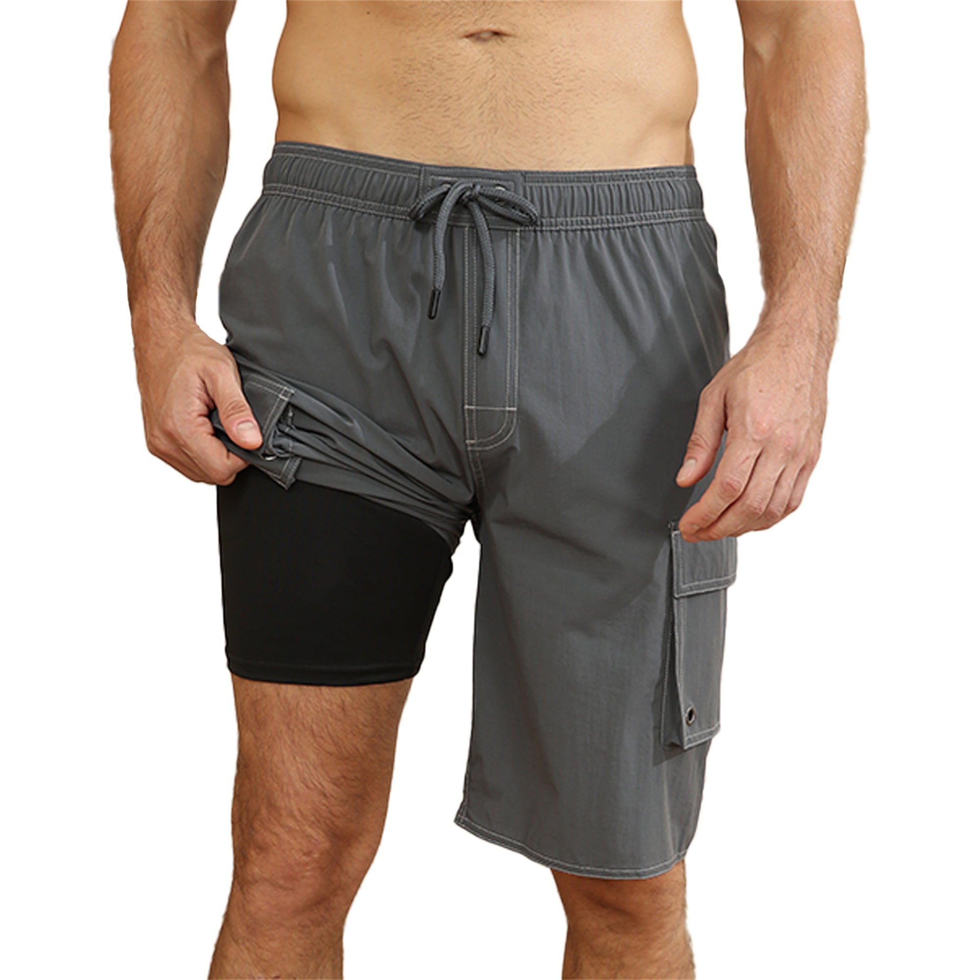 Men's Swim Trunks Mowujeit Quick Dry Beach Swim Shorts for Men with ...