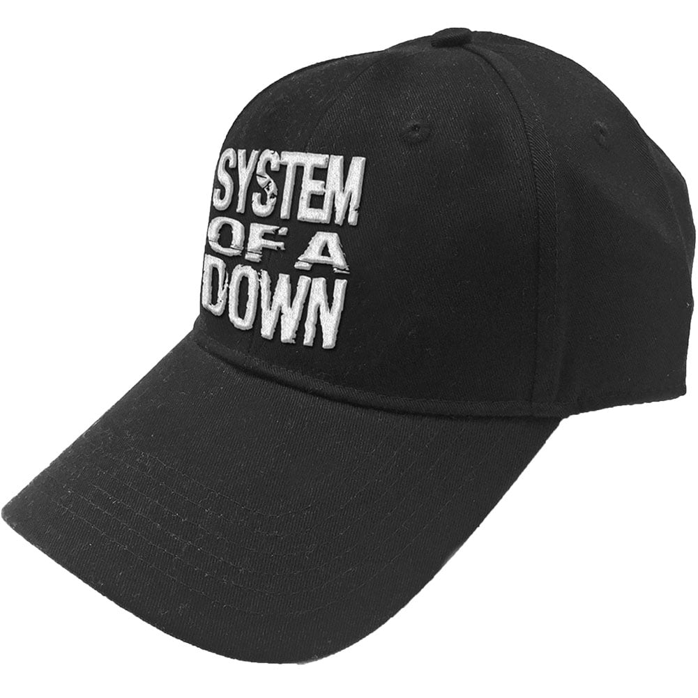 Men's System Of A Down Stacked Logo Baseball Cap Adjustable Black ...