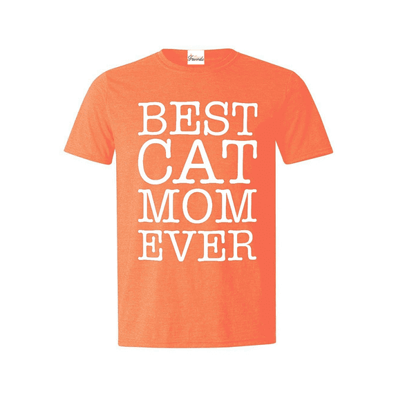Men's T-Shirt Short Sleeve - Best Cat Mom - Walmart.com