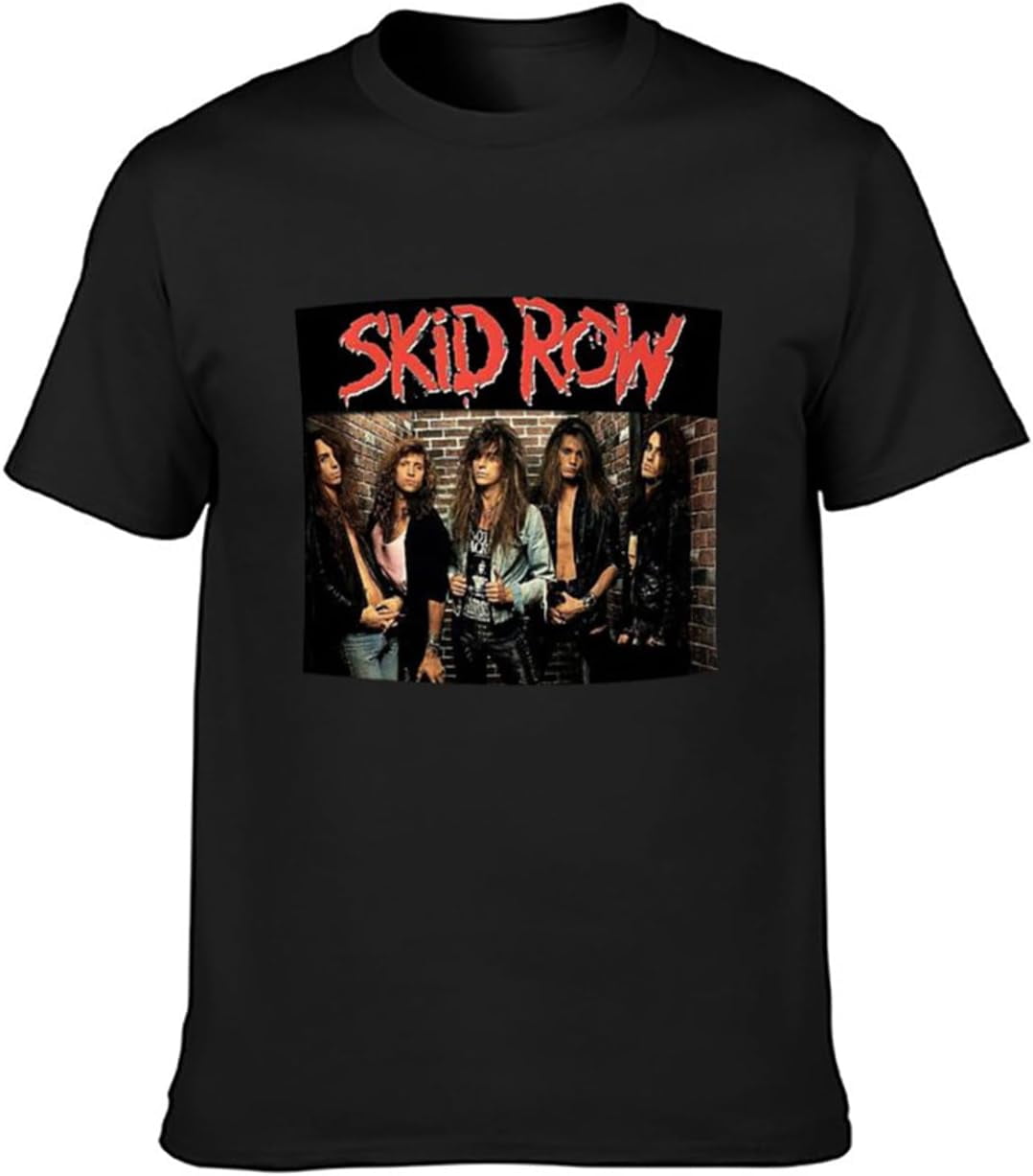 Men's T-Shirts Skid Row Band Group Photo Black - Walmart.com
