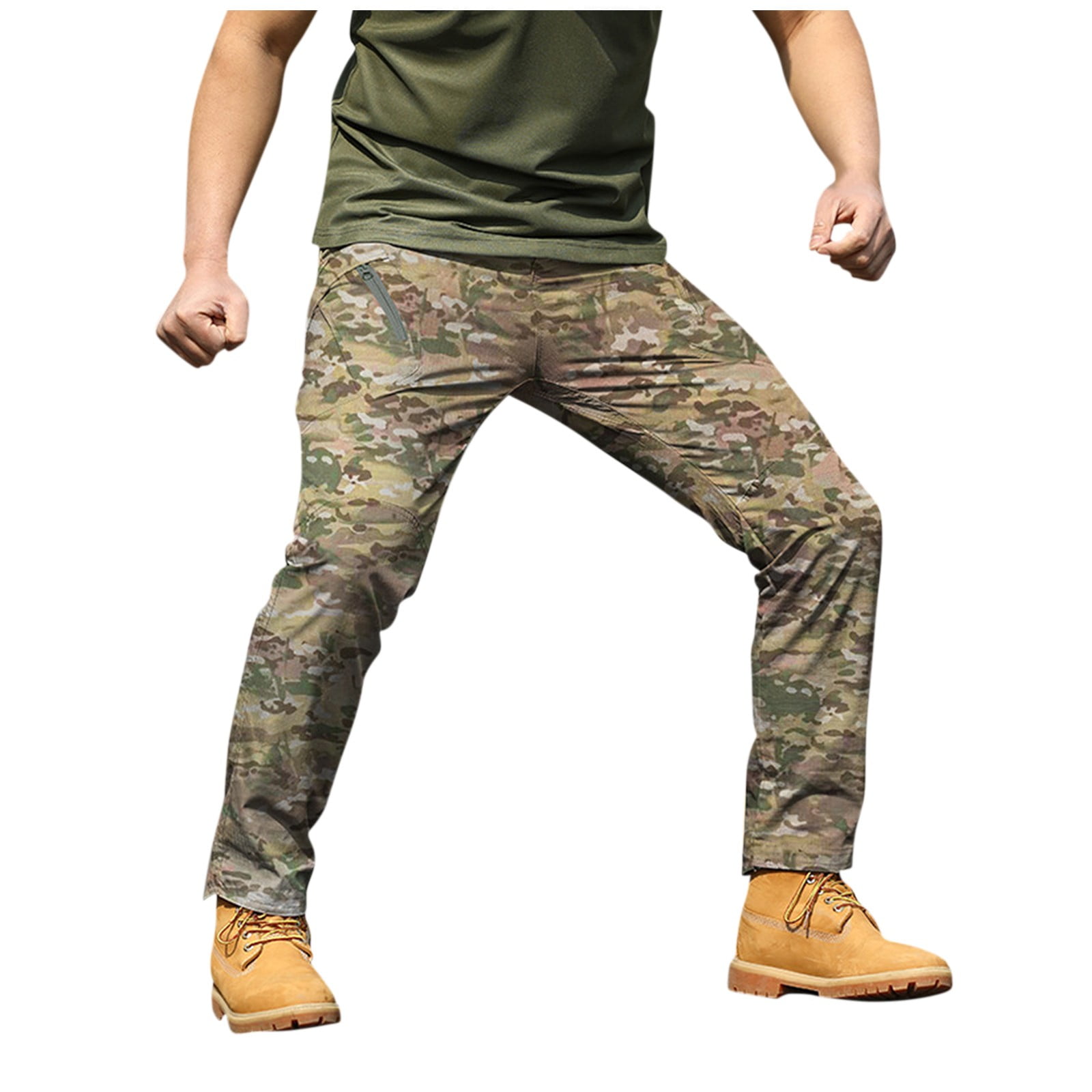 Men's Tactical Pants, Water Resistant Ripstop Cargo Pants, Lightweight ...