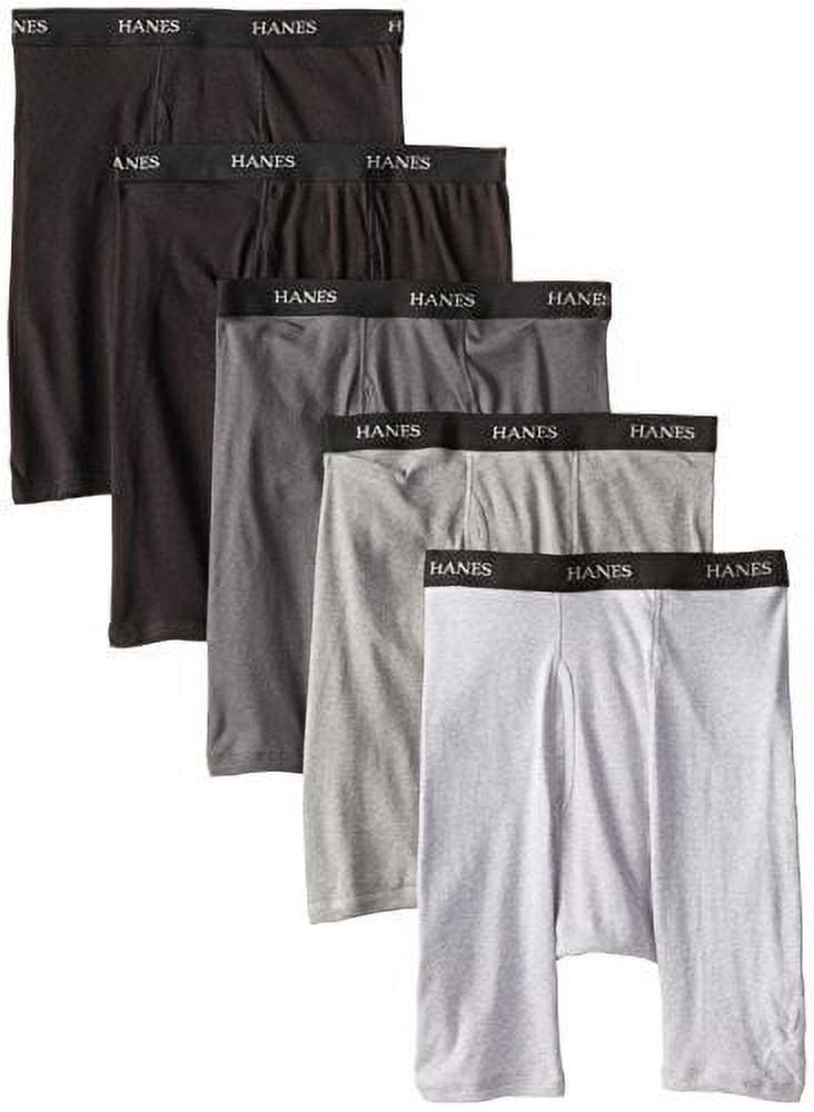 Men's Tagless Ultimate Long Leg Boxer Briefs with Comfort Flex Waistband (5-Pack) - Walmart.com