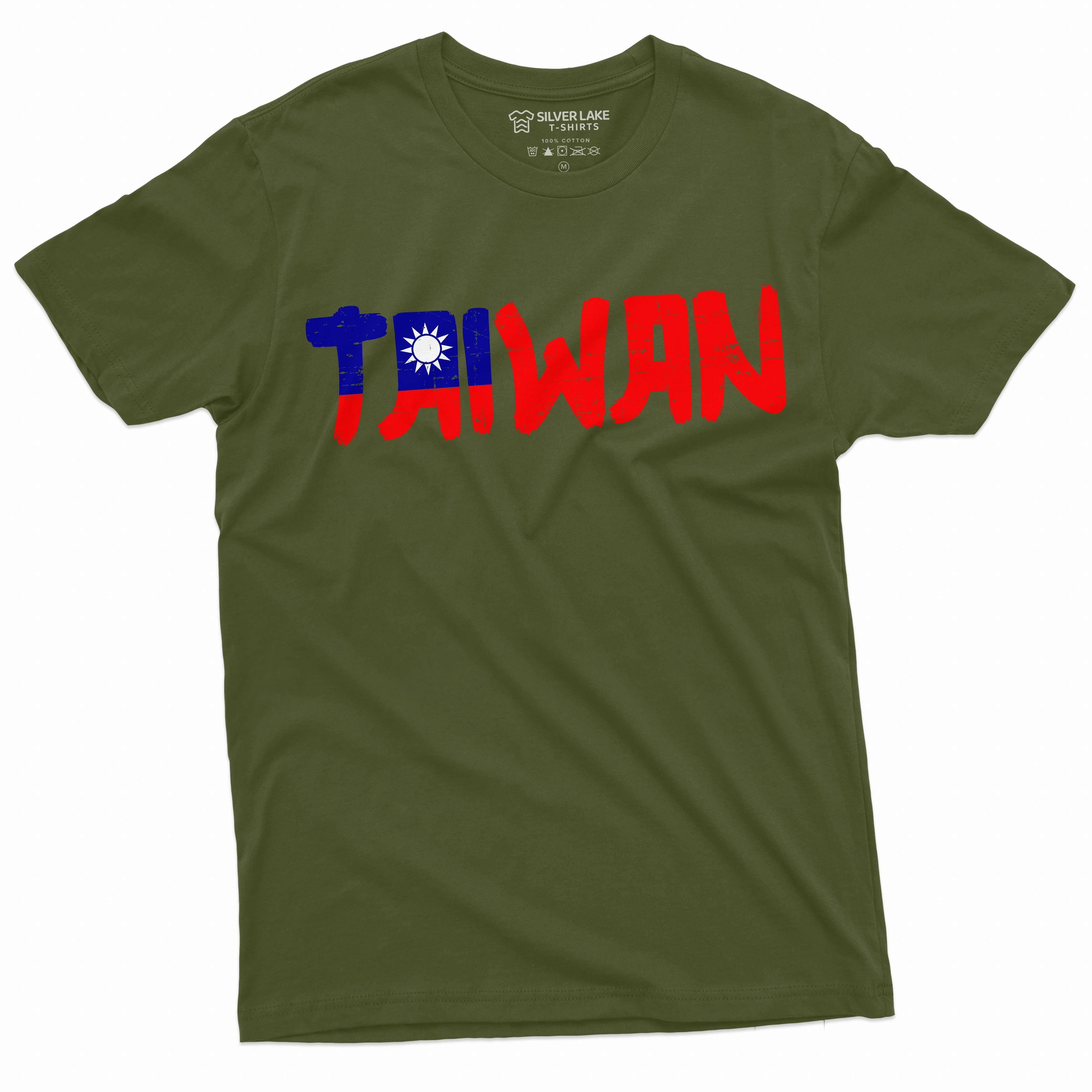 Mens Taiwan T Shirt Taiwanese Flag Coat Of Arms Mens Shirts Taiwan Tee