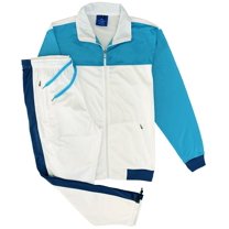 Men's 2-Piece Windbreaker Colorblock Tracksuit Meshed Lined Nylon Water ...