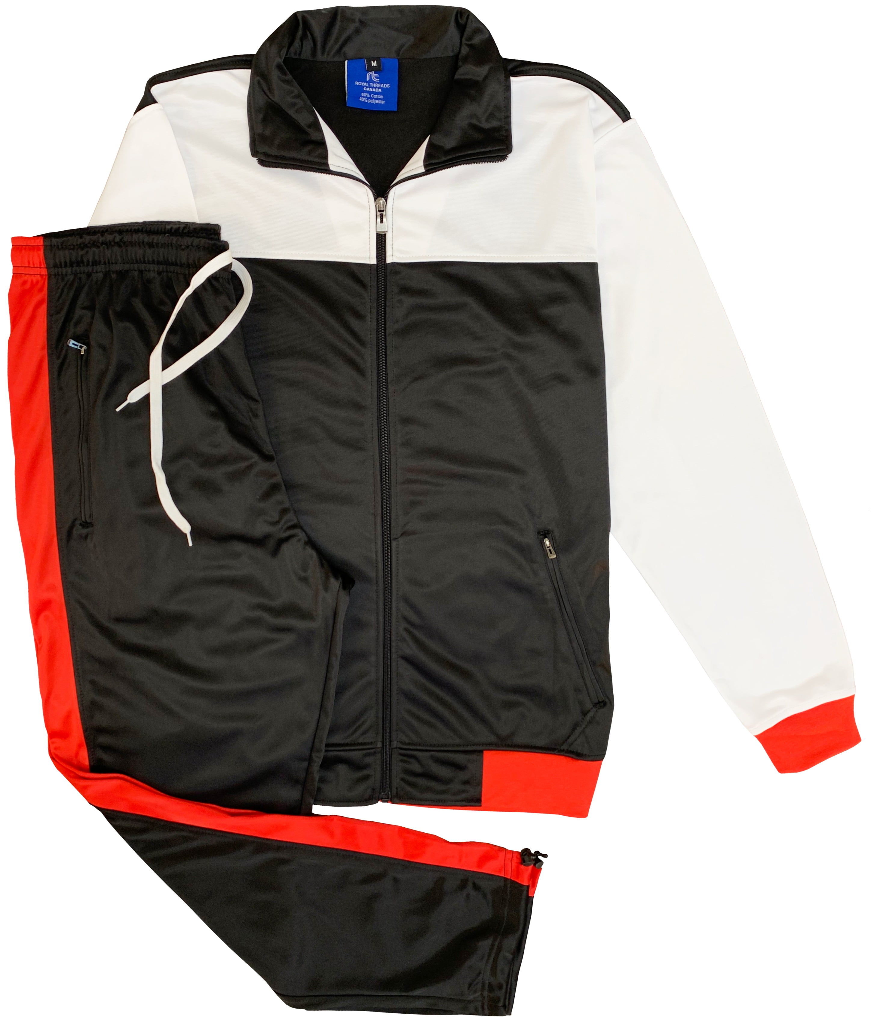 Men’s Tall Active Tracksuit 2-piece Outfit - Walmart.com