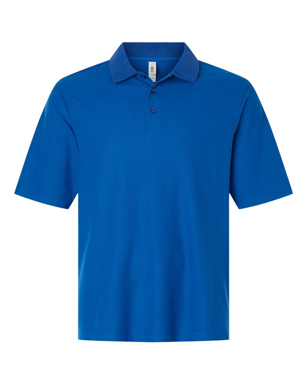 CORE365 CE106T Men's Tall Resolve CVC Performance Pique Polo-True Royal ...