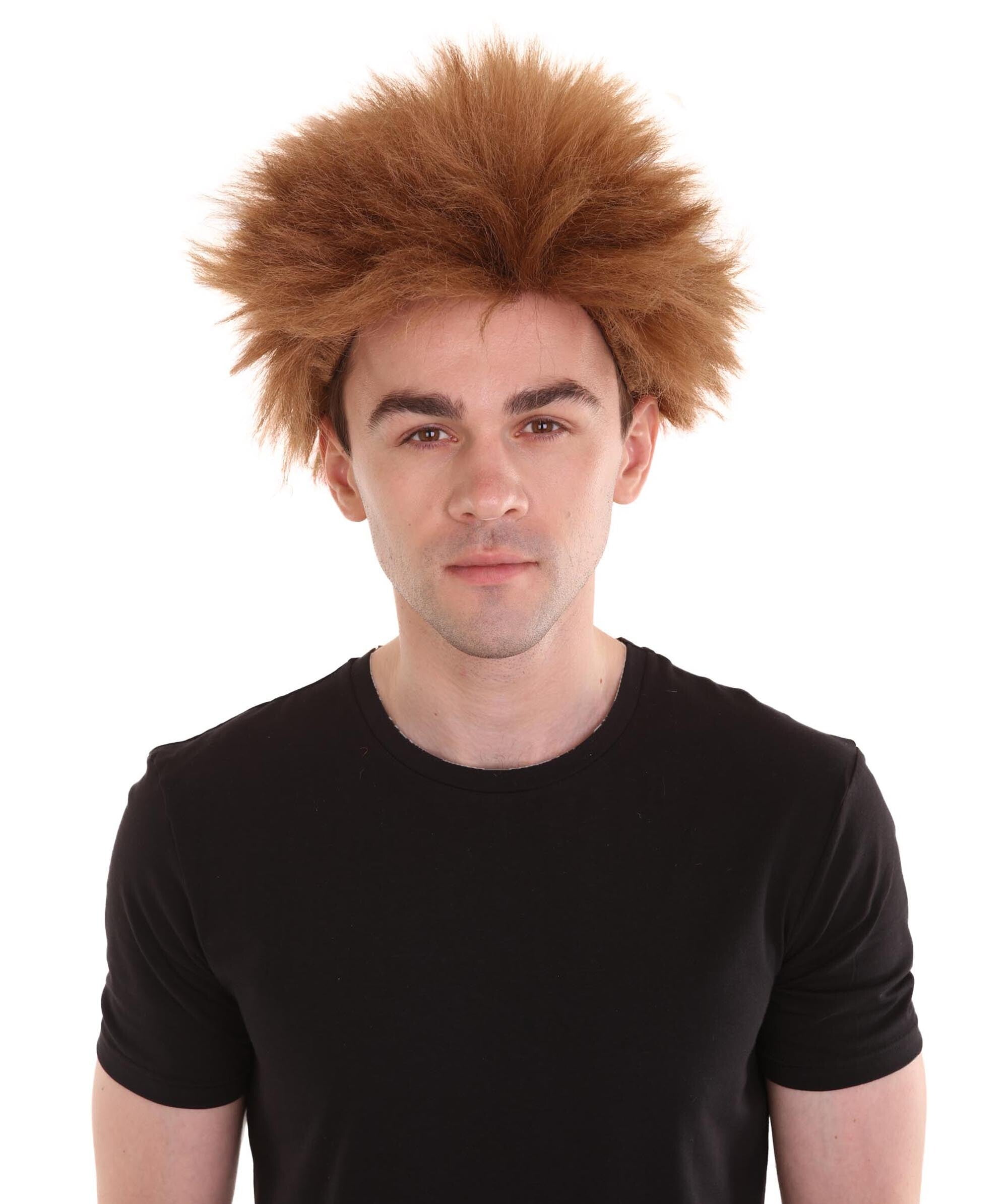 Men's Tall Straight Up Cartoon Wig - Brown Colors Childs Wigs | HPO ...