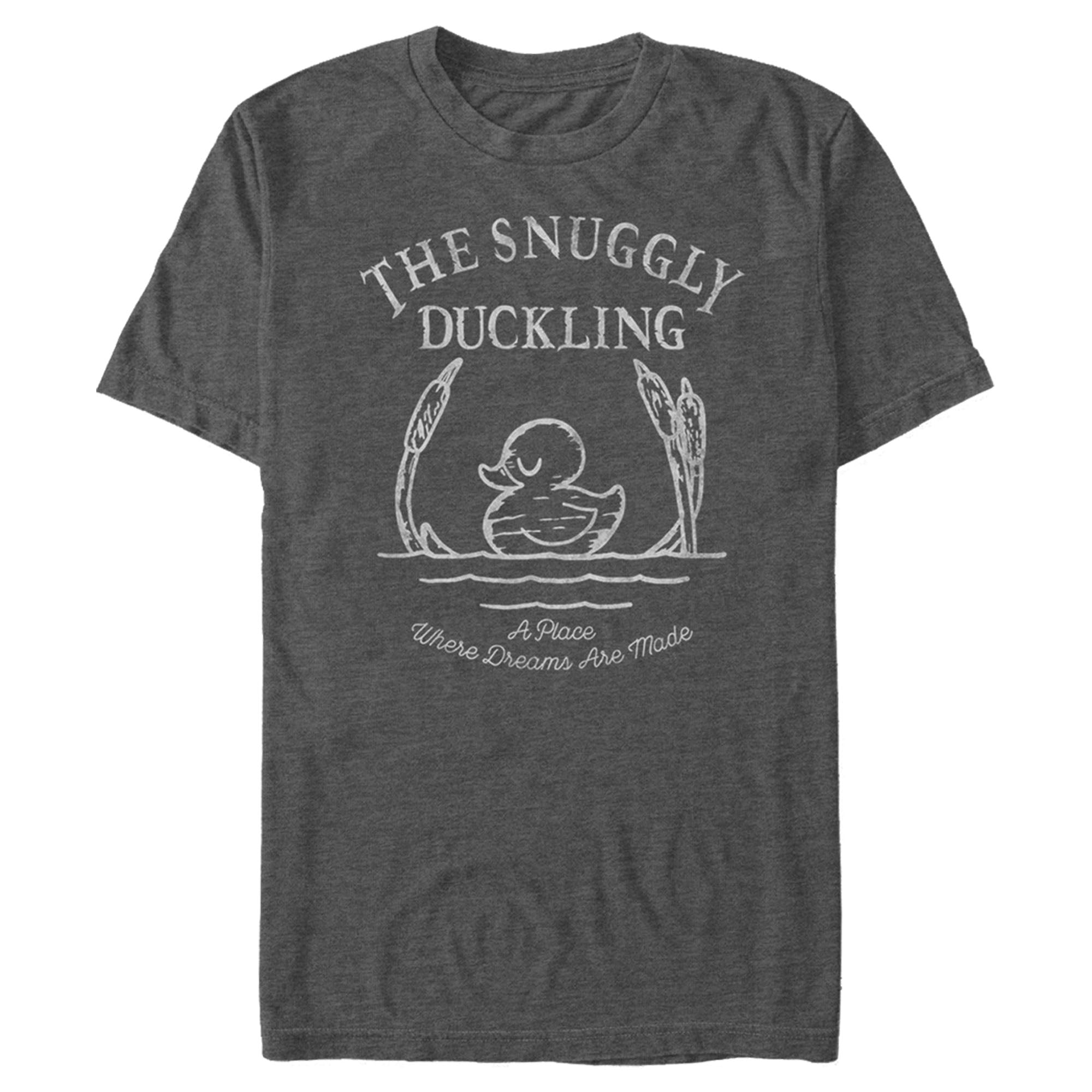 Men's Tangled Snuggly Duckling Motto Graphic Tee Charcoal Heather Large ...