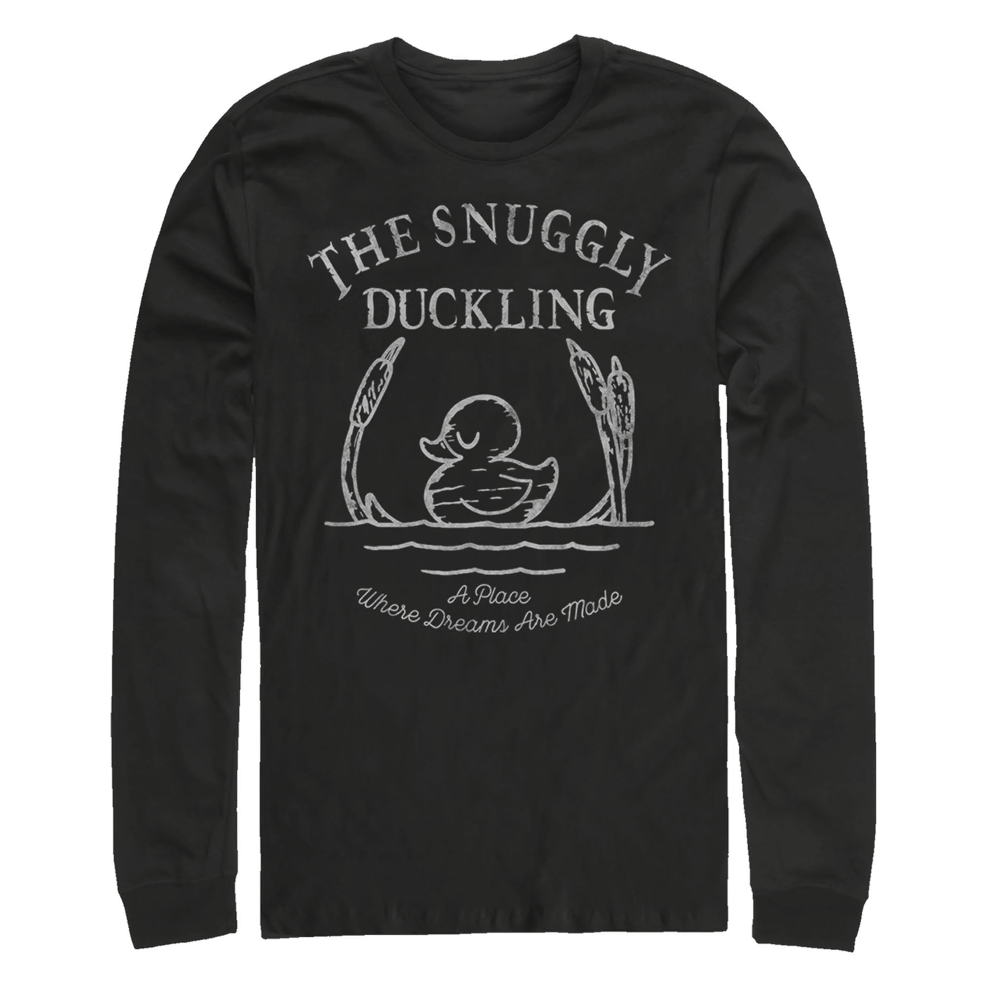 Men's Tangled Snuggly Duckling Motto Long Sleeve Shirt - Walmart.com