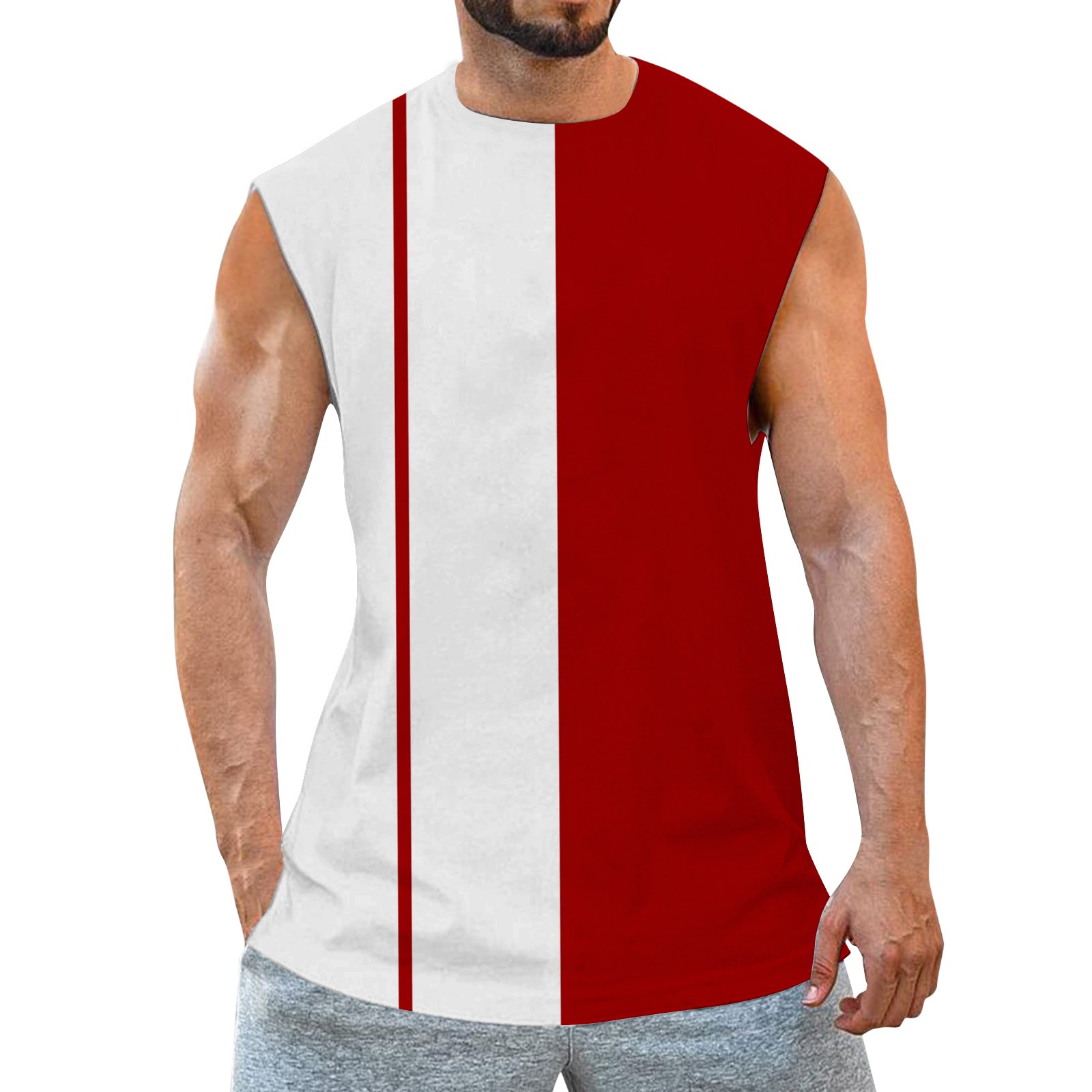 Men's Tank Shirts,Men's Sleeveless Muscle Stringer Tank Top Cut Open ...