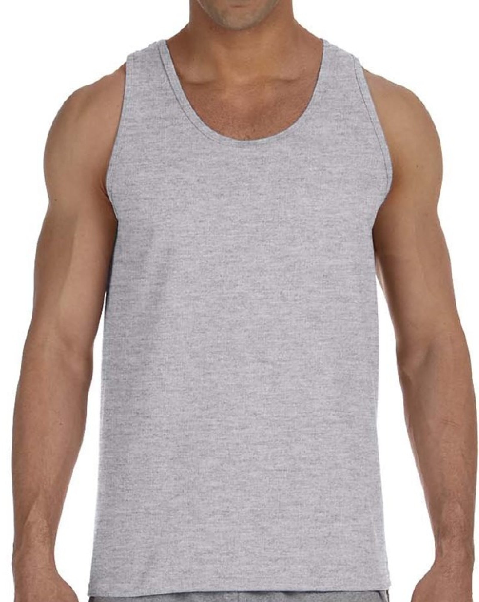 Men's Tank Top Gildan Cotton Sleeveless Sport Shirts - S M L XL 2XL ...