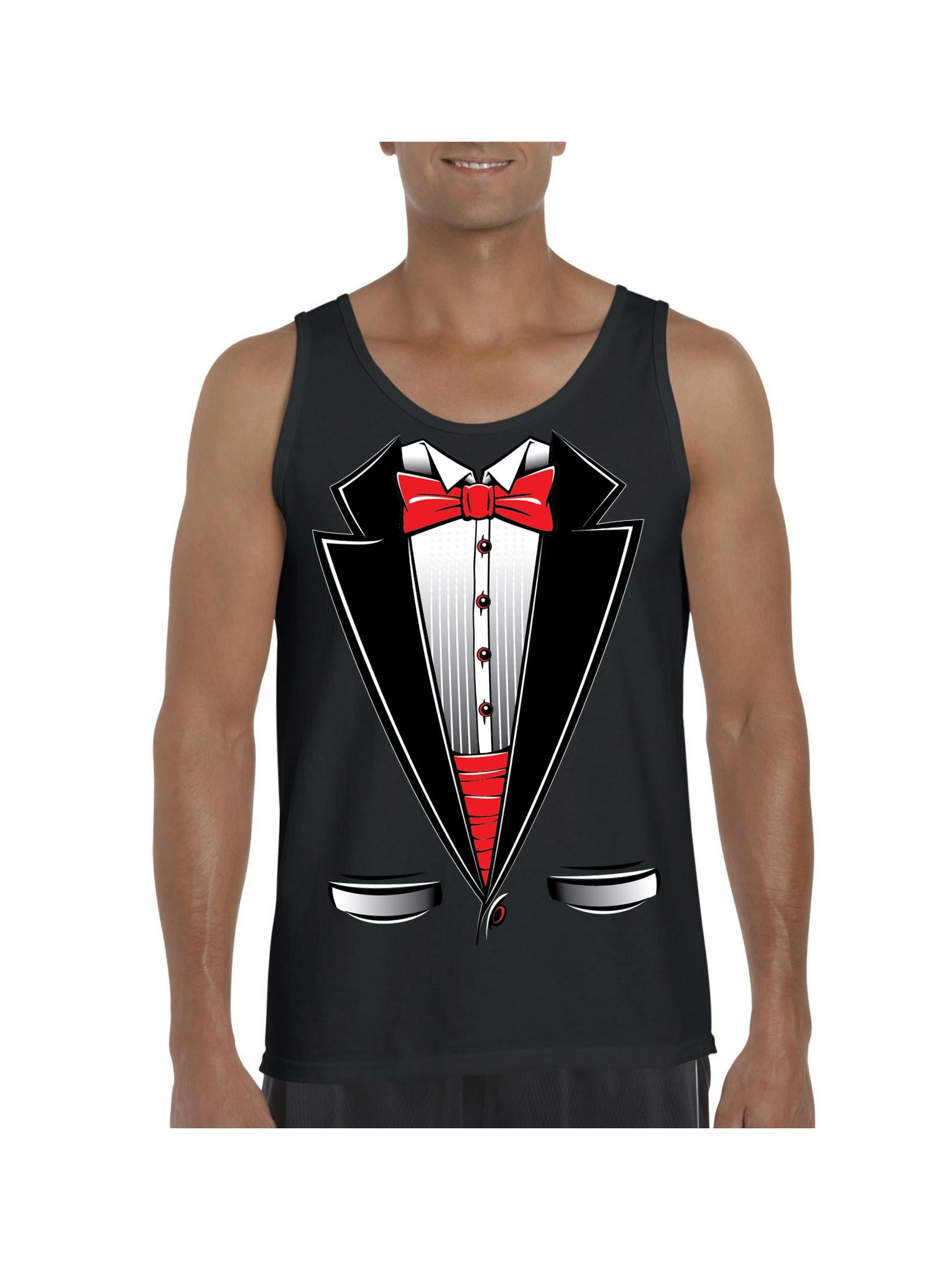 IWPF - Men's Tank Top for Men - Tuxedo Prom Costume - Walmart.com