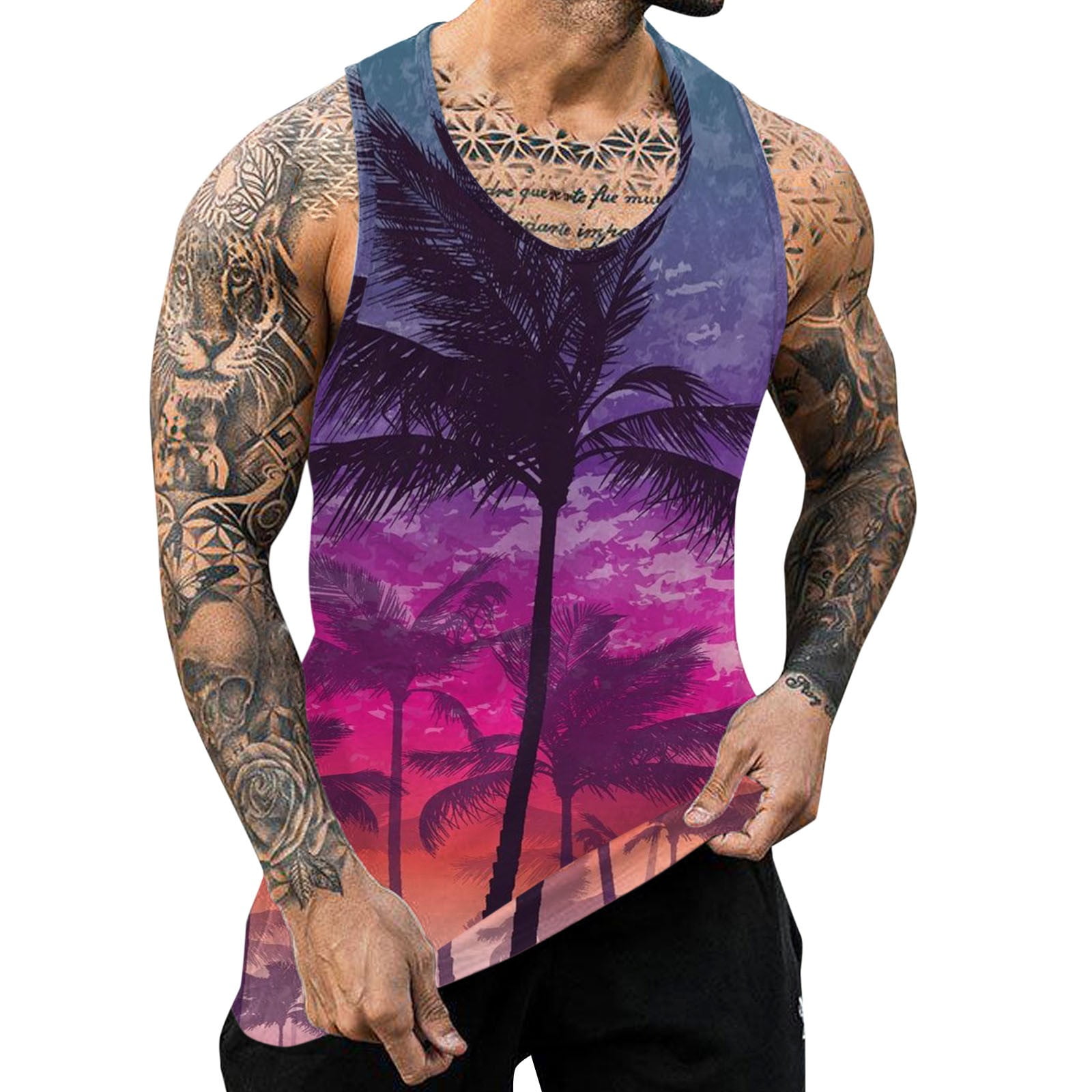 Men's Tank Tops,Mens Mesh Workout Lightweight Tank Tops Training Vest ...