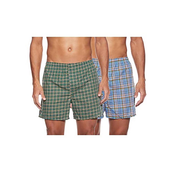 Men`s Tartan Boxers with Comfort Flex Waistband, 838VTY, S, Tartan ...