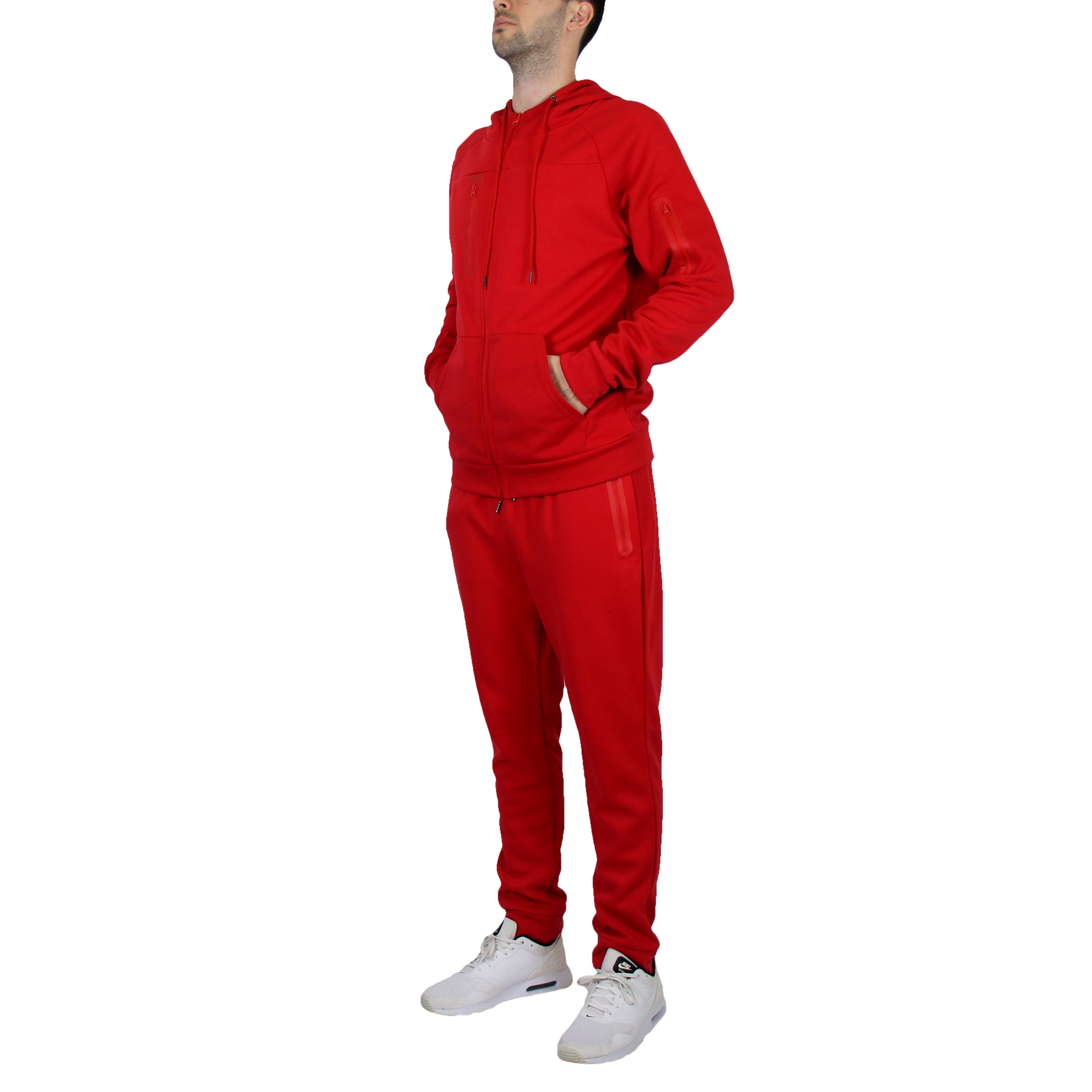 Men's Tech Fleece Hoodie & Jogger 2-Piece Matching Set With Heat Seal ...