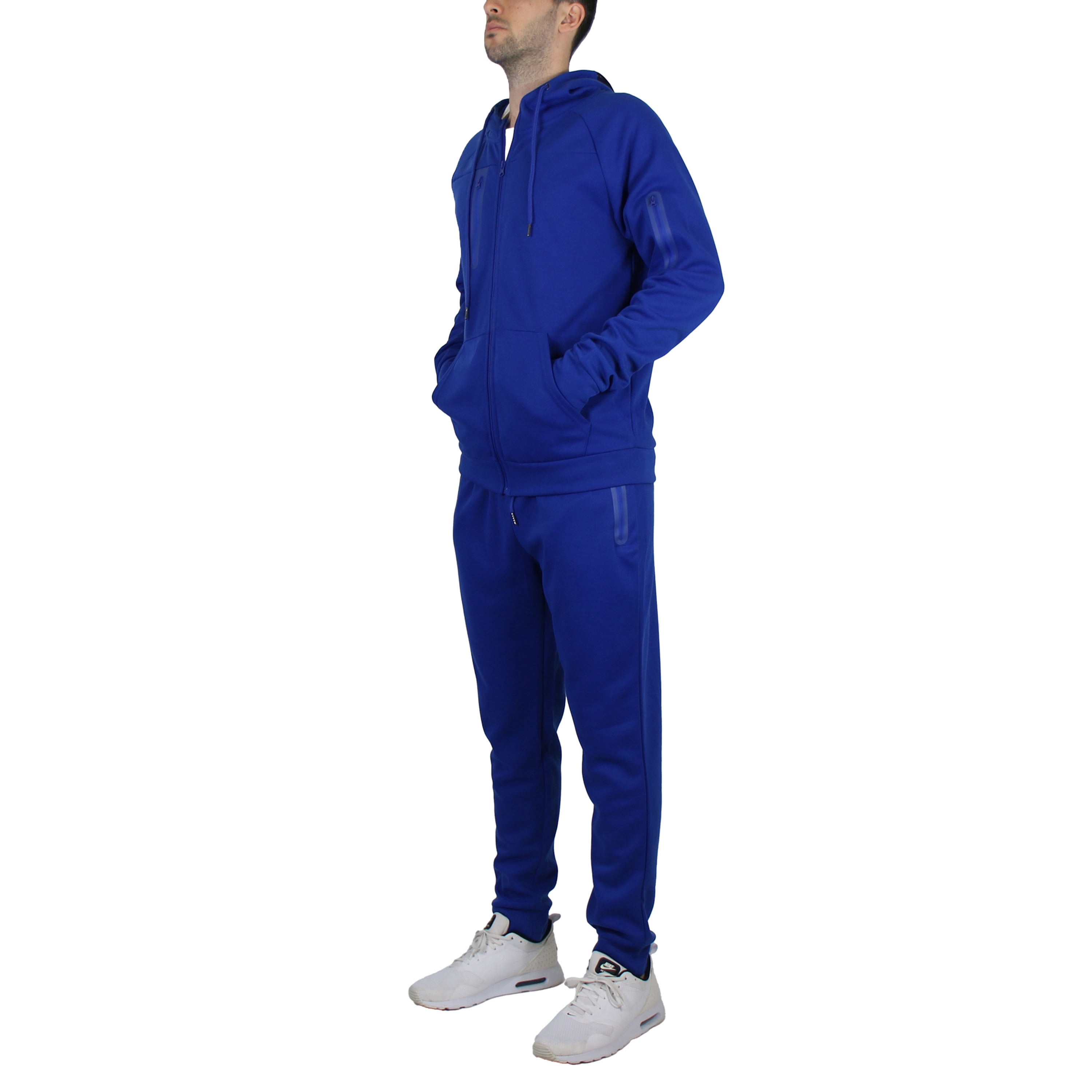 Men's Tech Fleece Hoodie & Jogger 2-Piece Matching Set With Heat Seal ...