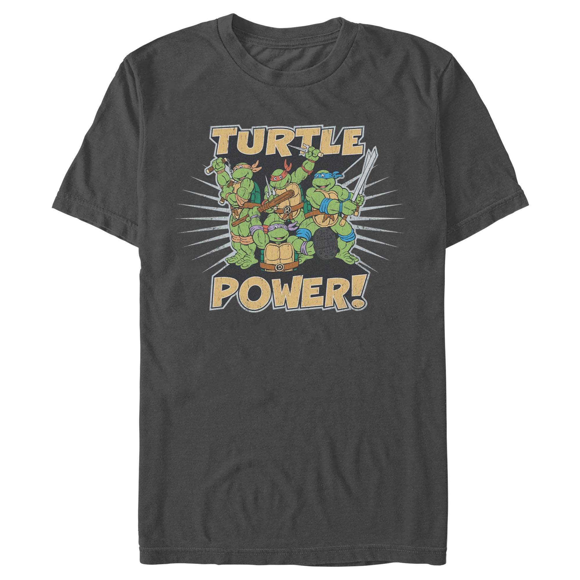 Men's Teenage Mutant Ninja Turtles Distressed Retro Turtle Power ...