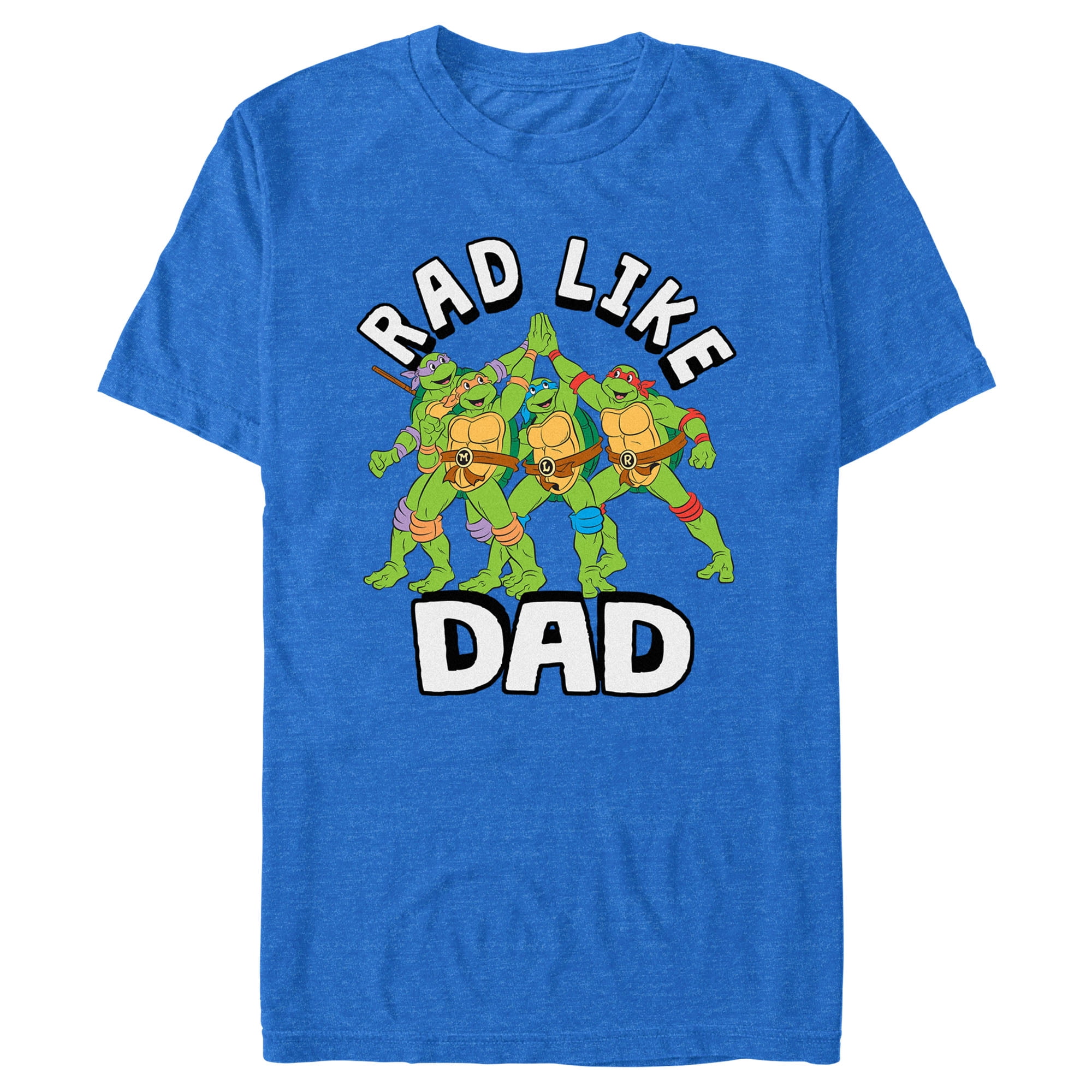 Mens Teenage Mutant Ninja Turtles Rad Like Dad Graphic Tee Royal Blue