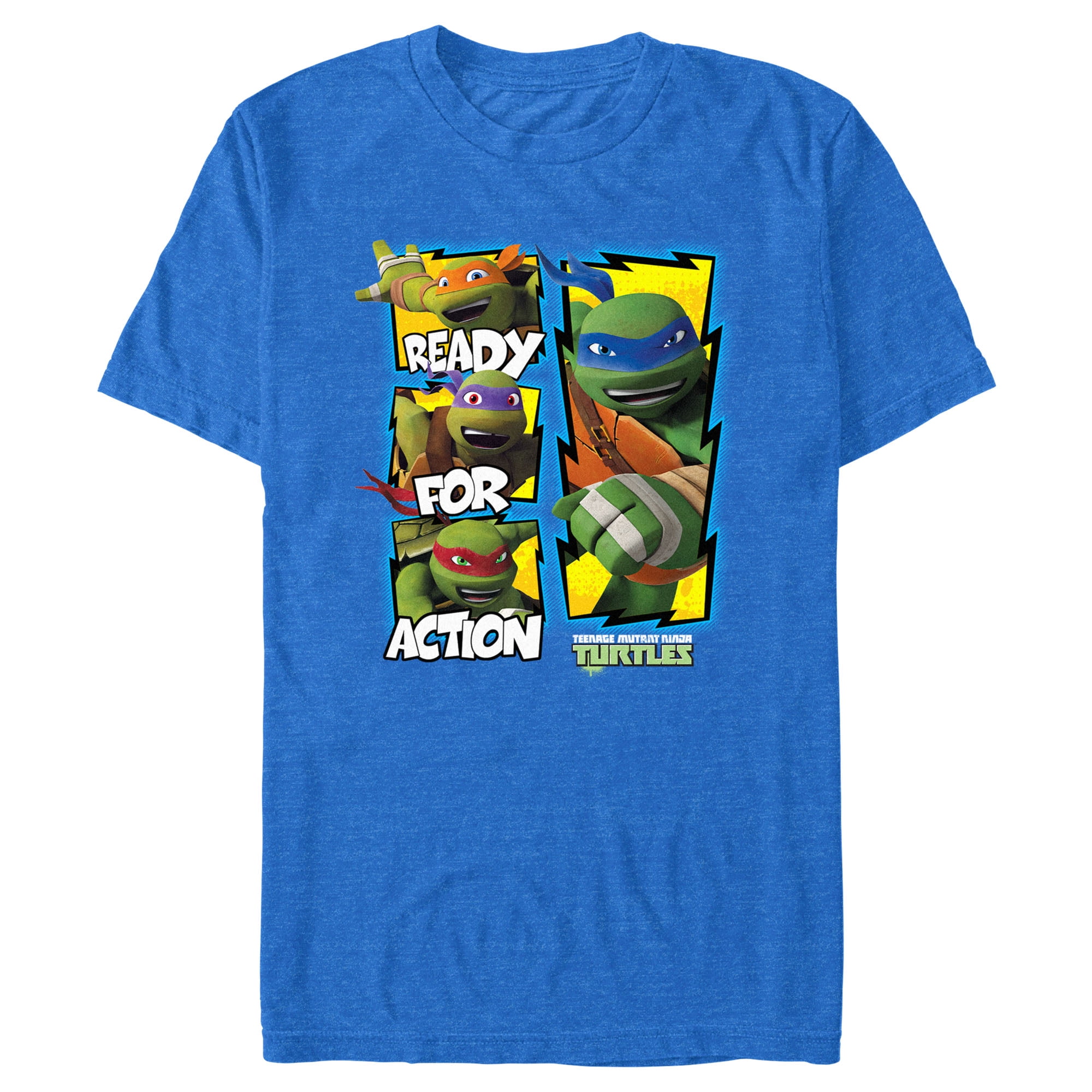 Men's Teenage Mutant Ninja Turtles Ready for Action Graphic Tee Royal ...