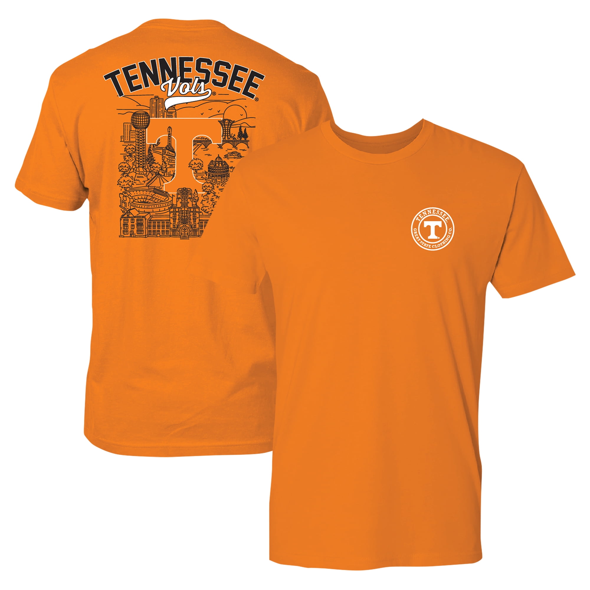 Men's Tennessee Orange Tennessee Volunteers City Line T-Shirt - Walmart.com