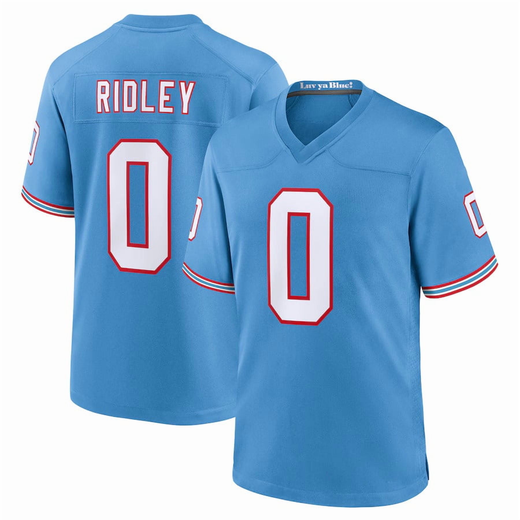 Men's Tennessee Ridley 0 Light Blue Alternate Sports Player Game ...