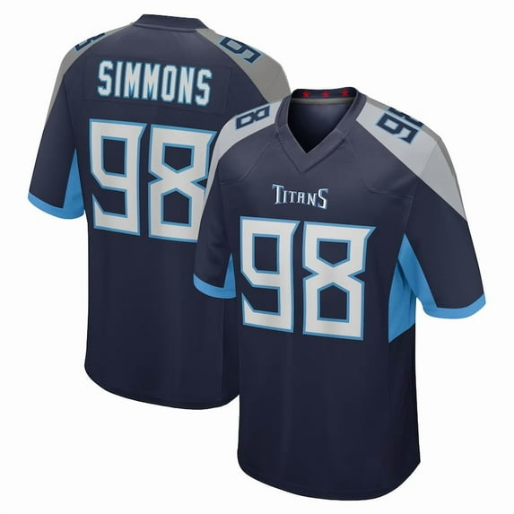 Men's Tennessee Simmons 98 Navy Sports Player Game Stitched Name Number ...
