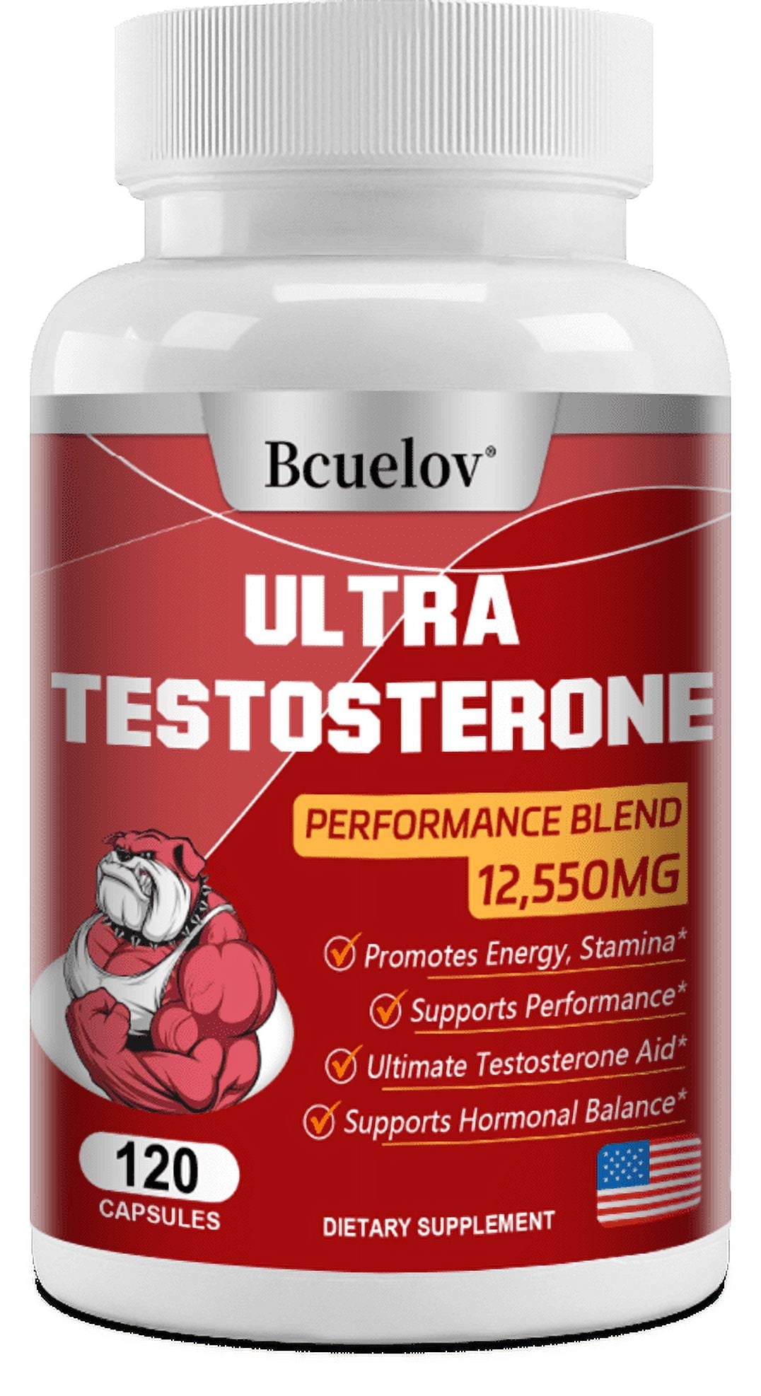 Bcuelov Testosterone Booster for Men with Tongkat Ali, Horny Goat Weed ...