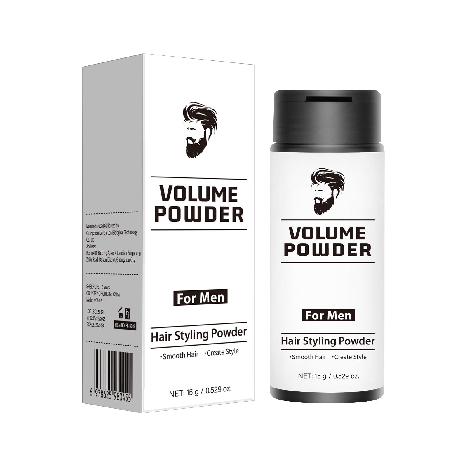 Men's Texturizing Hair Powder Easy to apply, Dry Shampoo Fluffy Powder ...