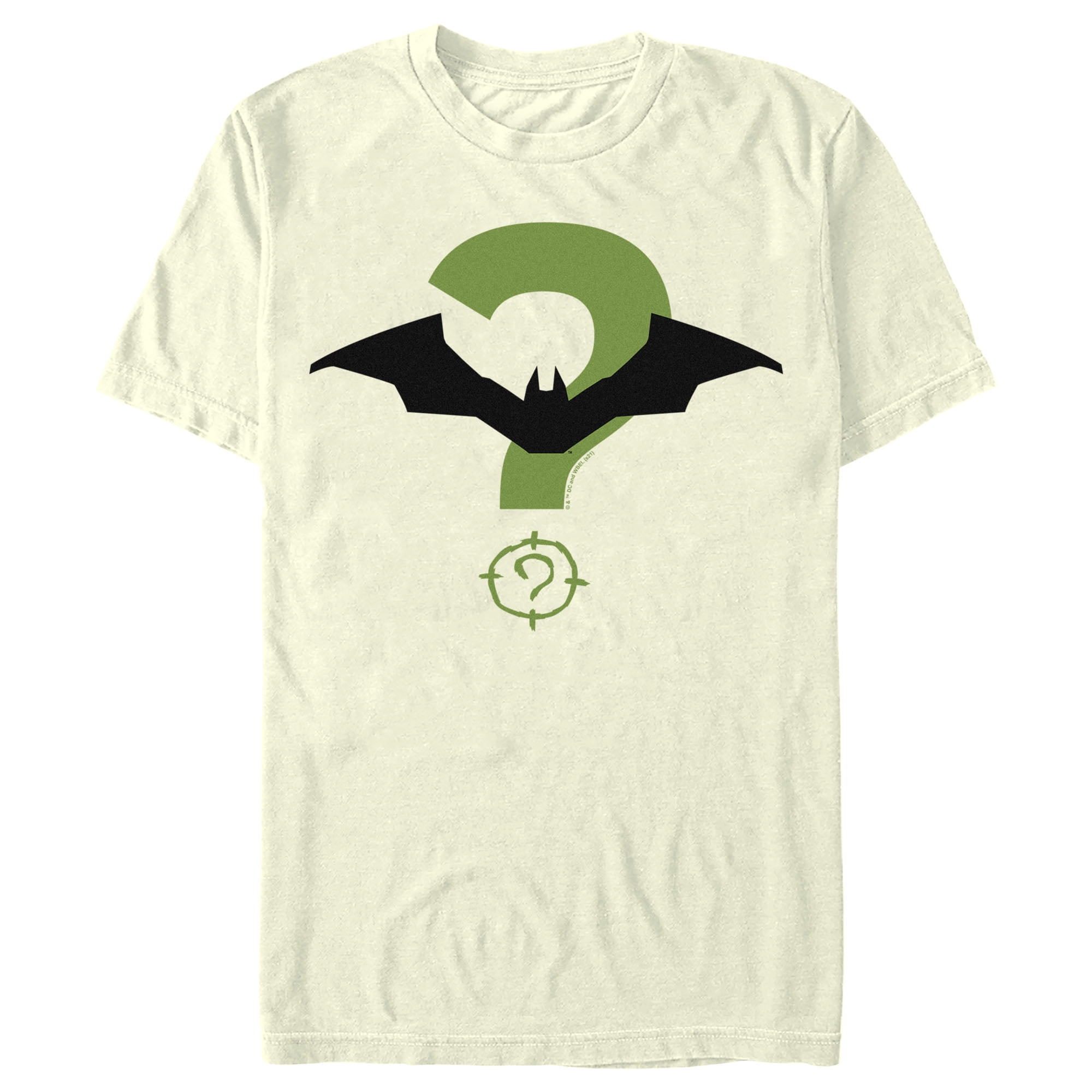 Men's The Batman Riddler and Bat Logo Graphic Tee Beige Medium ...